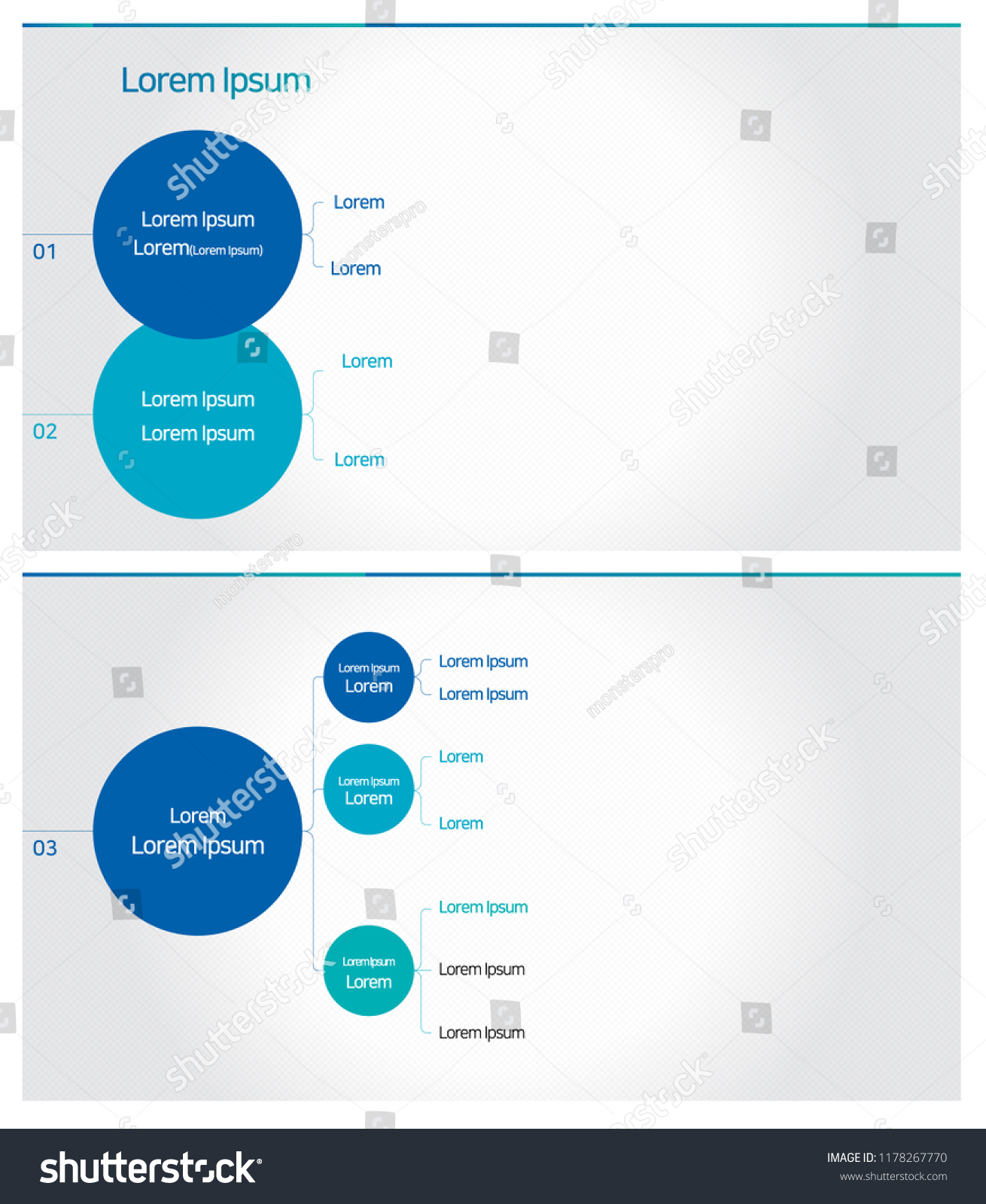 Ppt Design Blue Ver Stock Vector (Royalty Free) 1178267770