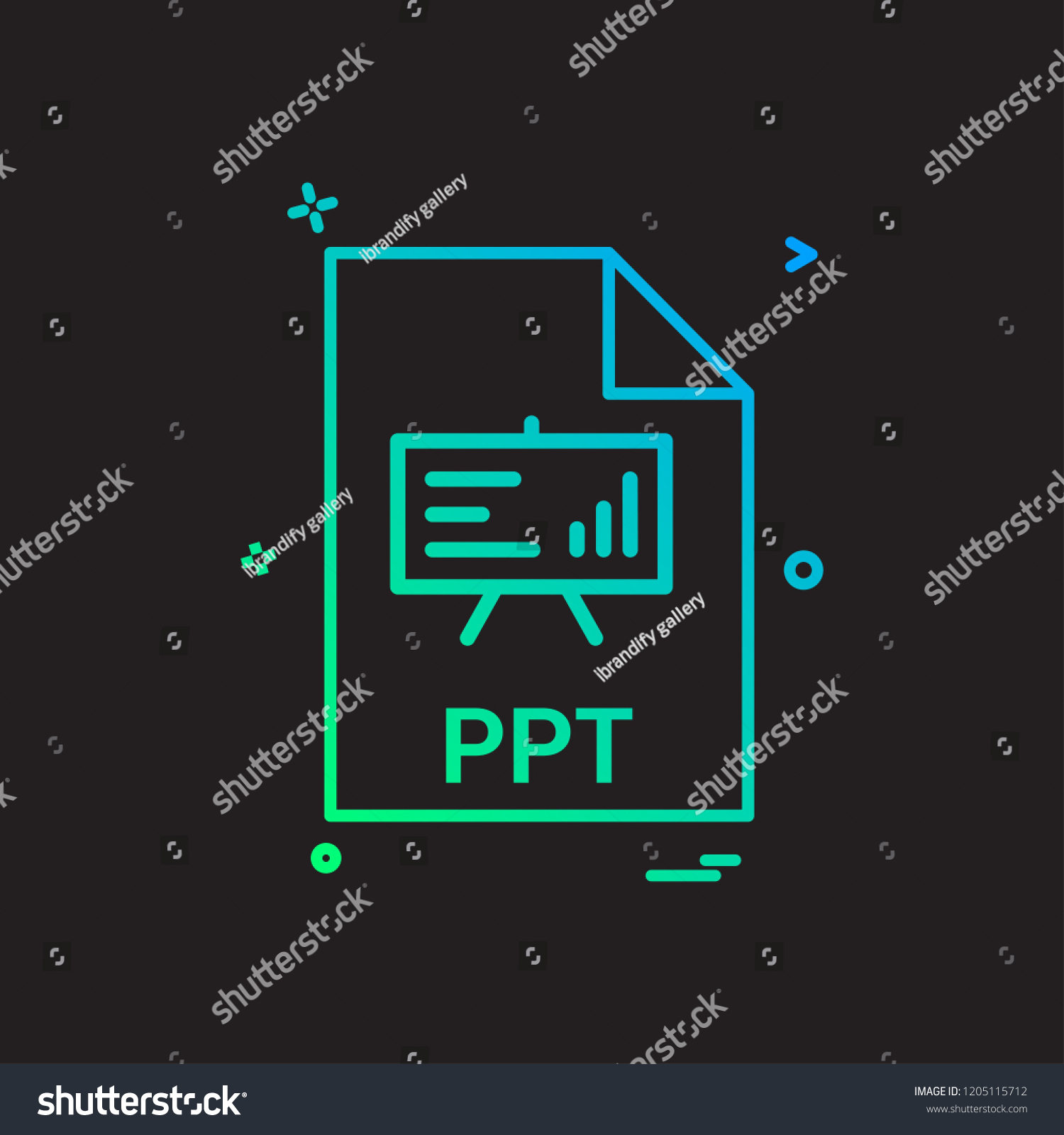 Ppt File File Extension File Format Stock Vector (Royalty Free ...