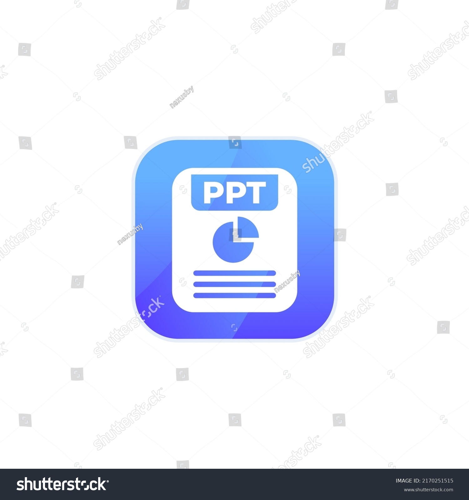 Ppt File Icon Apps Presentation Slides Stock Vector (Royalty Free ...