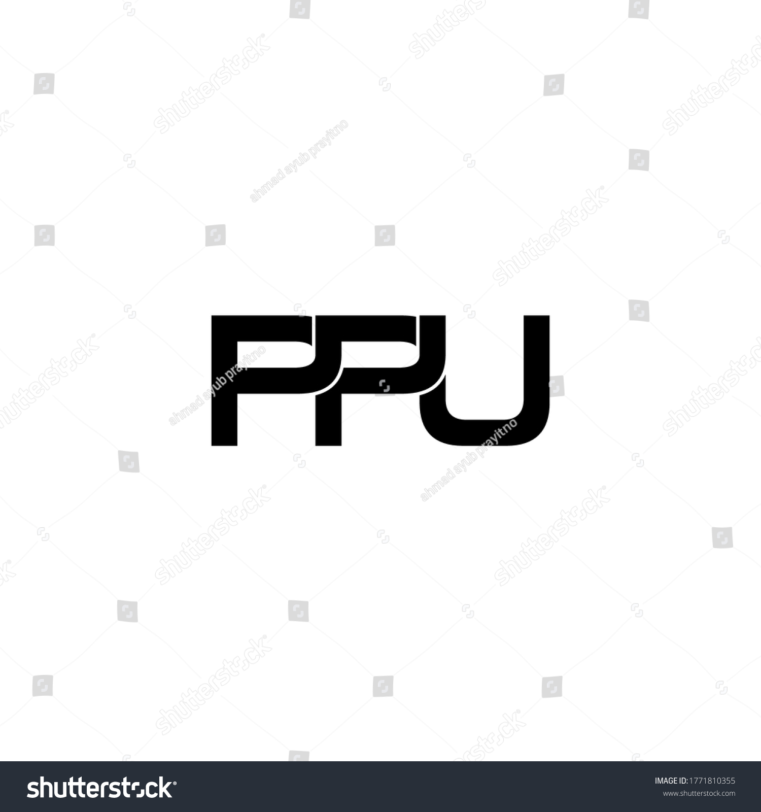 Ppu Letter Original Monogram Logo Design: เวกเตอร์สต็อก (ปลอดค่าลิขสิทธิ์) 1771810355 | Shutterstock
