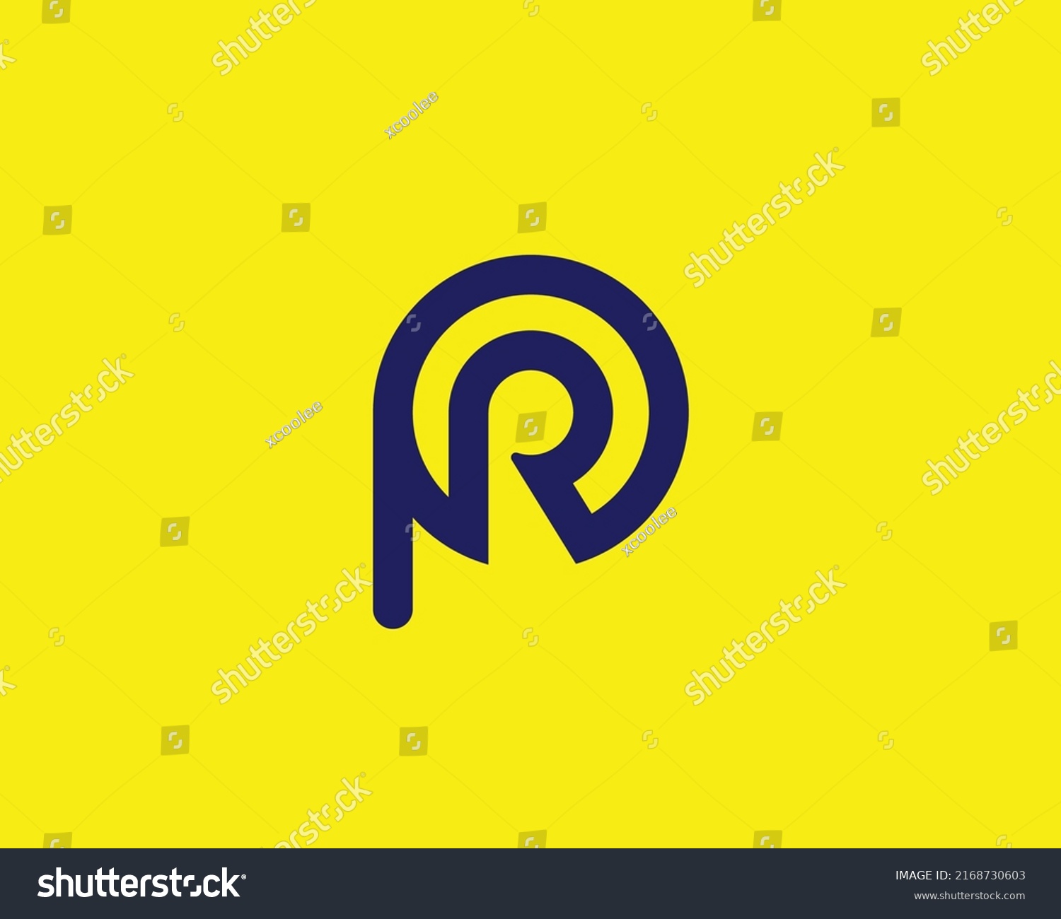 Pr Rp Logo Design Vector Template Stock Vector (Royalty Free ...
