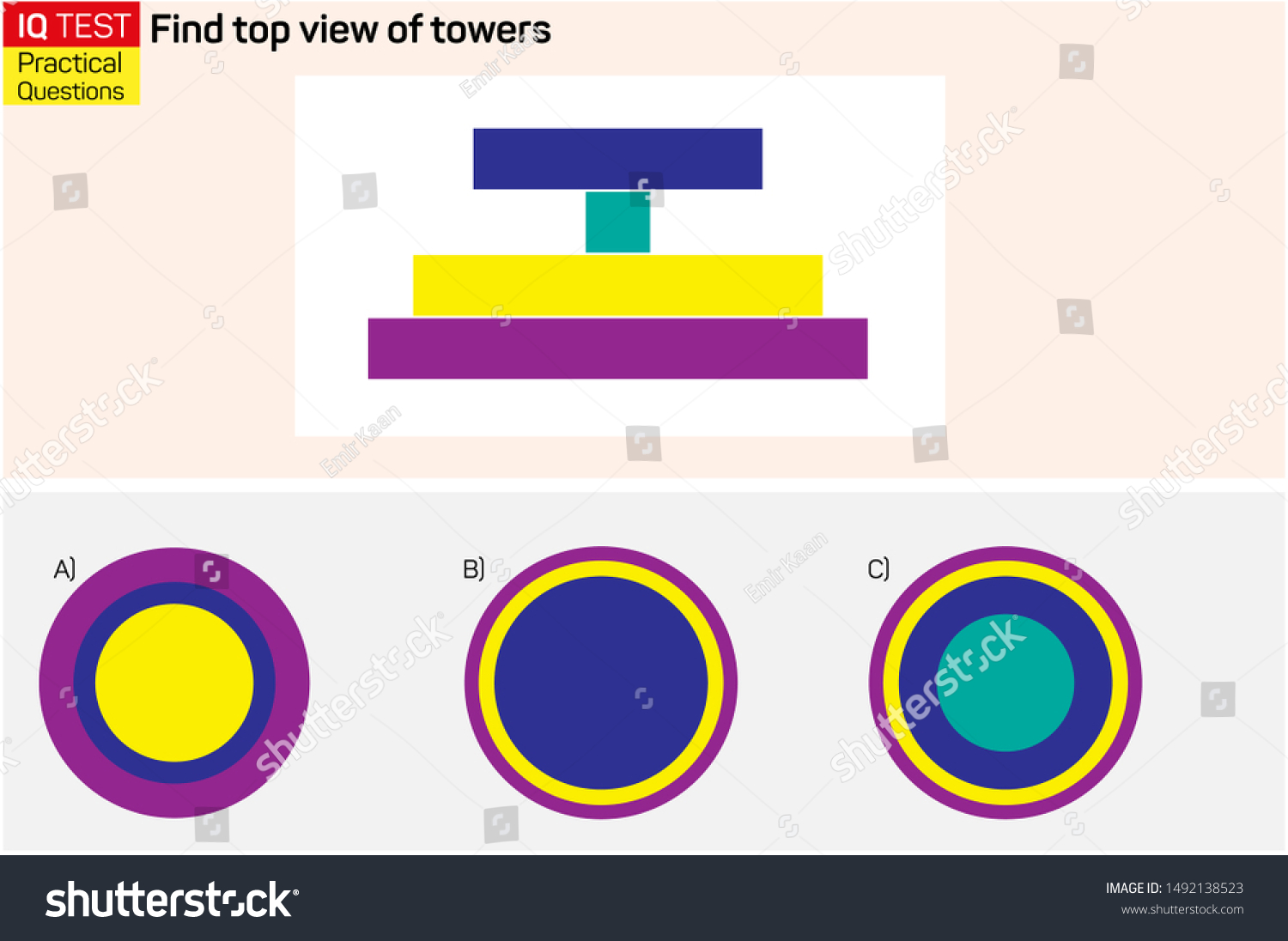 Practical Visual Intelligence Questions Find View Stock Vector (Royalty ...