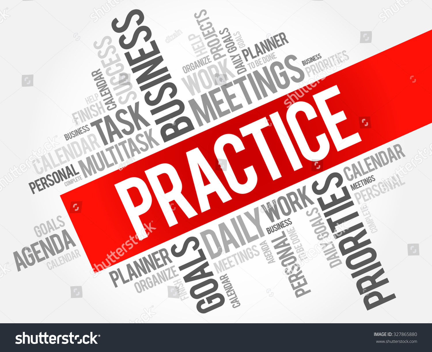 Practice Word Cloud Business Concept Stock Vector (Royalty Free ...