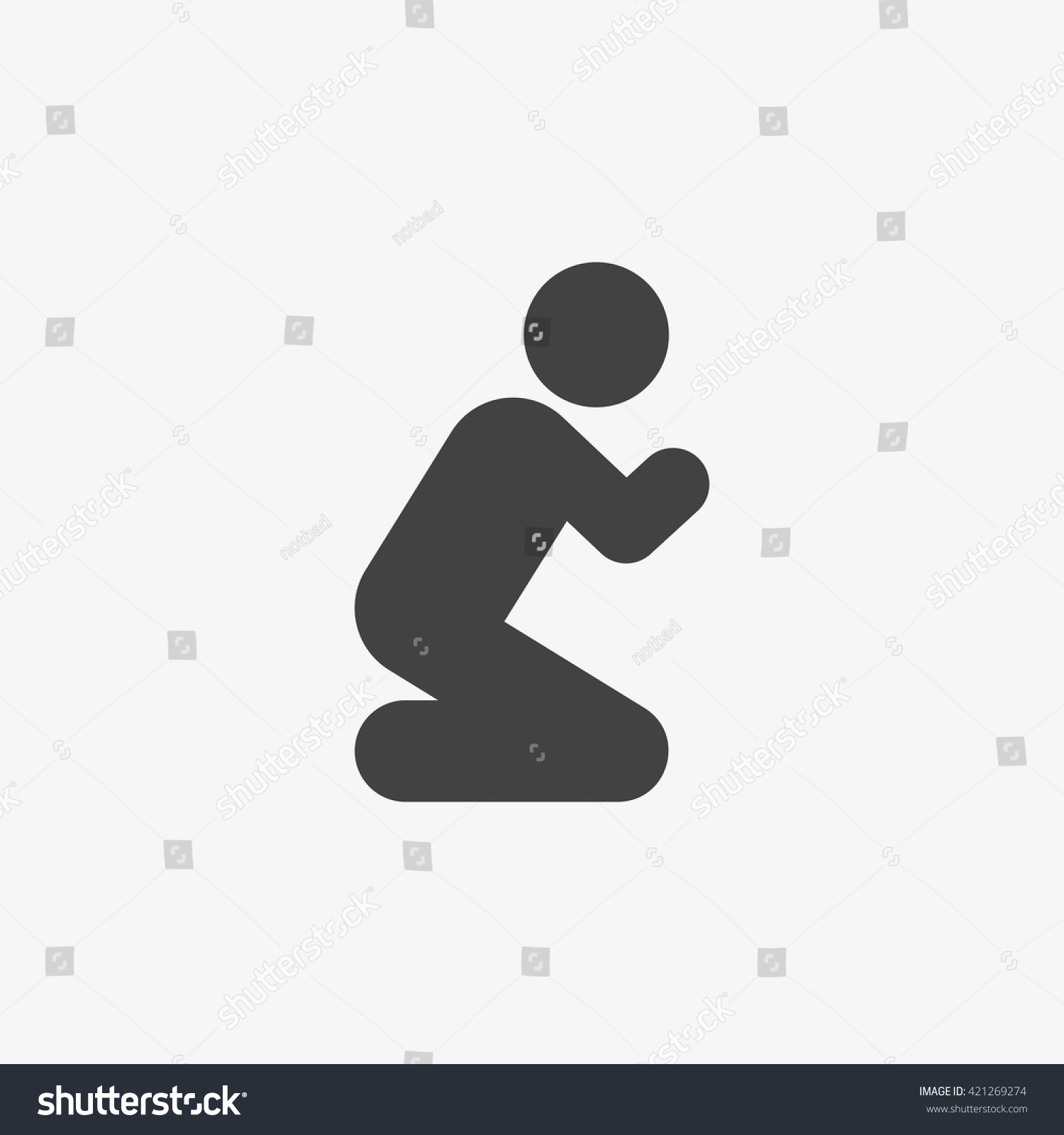 Pray Icon Trendy Flat Style Isolated Stock Vector (Royalty Free) 421269274 Pray Icon Trendy Flat Style Isolated Stock Vector (Royalty Free) 421269274