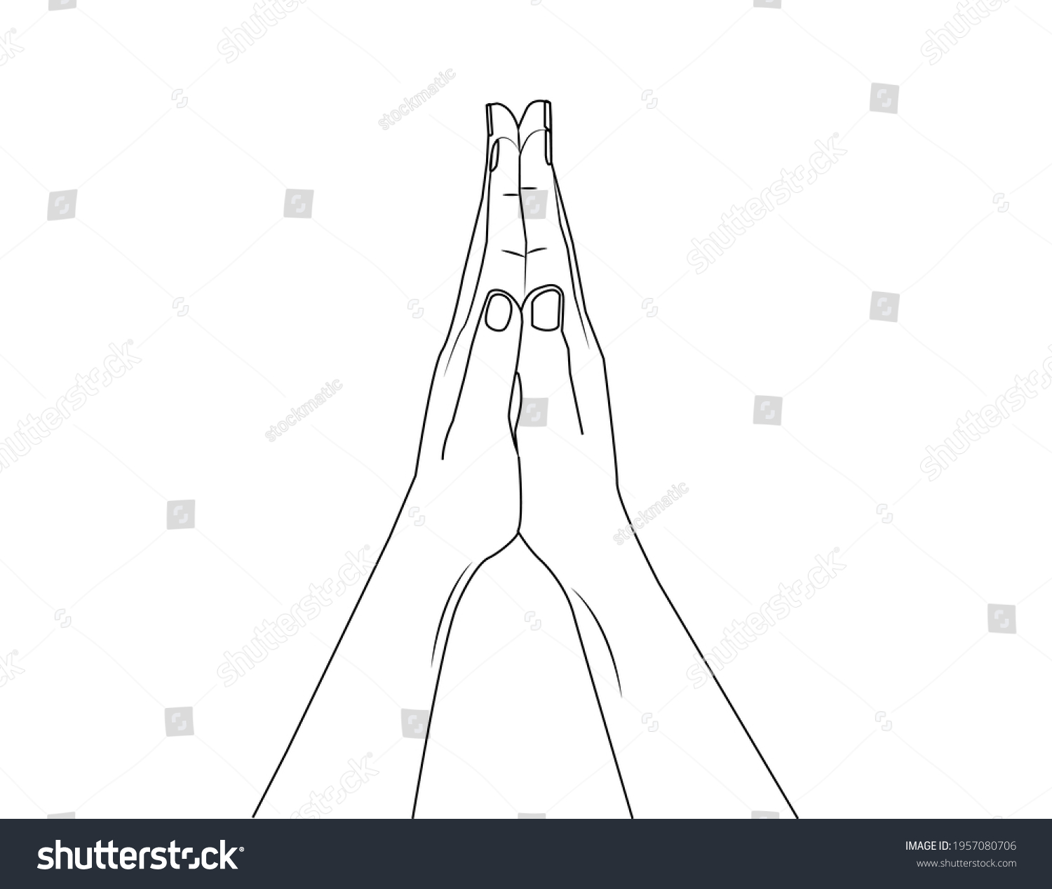 Praying Hands Faith Religion Belief God: vector de stock (libre de ... Praying Hands Faith Religion Belief God: vector de stock (libre de ...