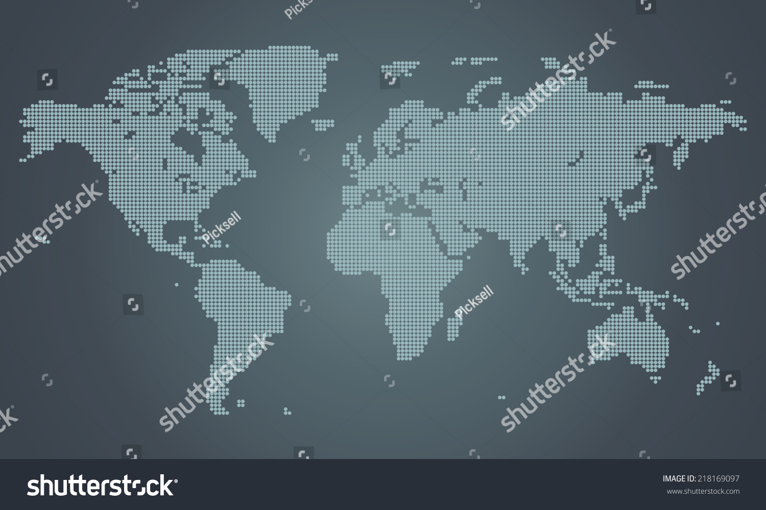 Precise World Map Performed Circles Illustration Stock Vector (Royalty ...