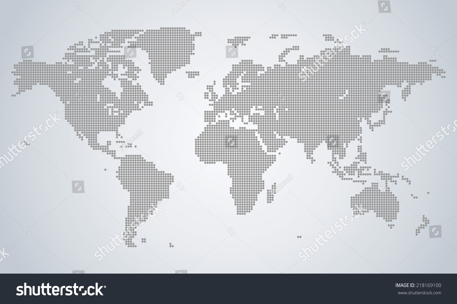 Precise World Map Performed Circles Illustration Stock Vector (Royalty ...