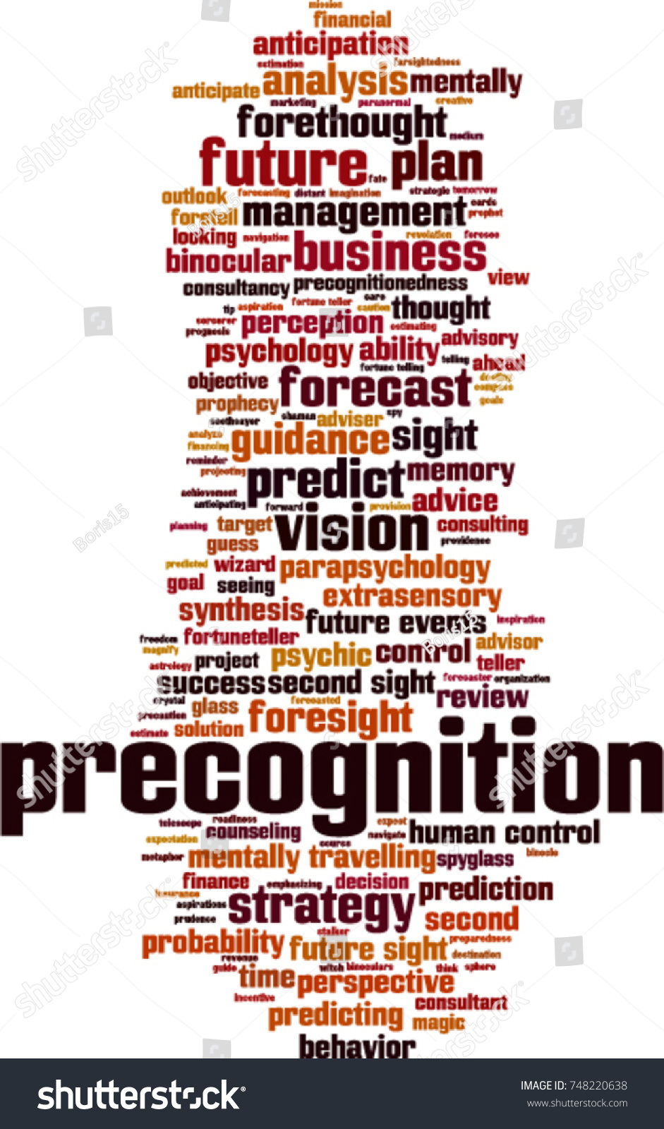Precognition Word Cloud Concept Vector Illustration Stock Vector ...