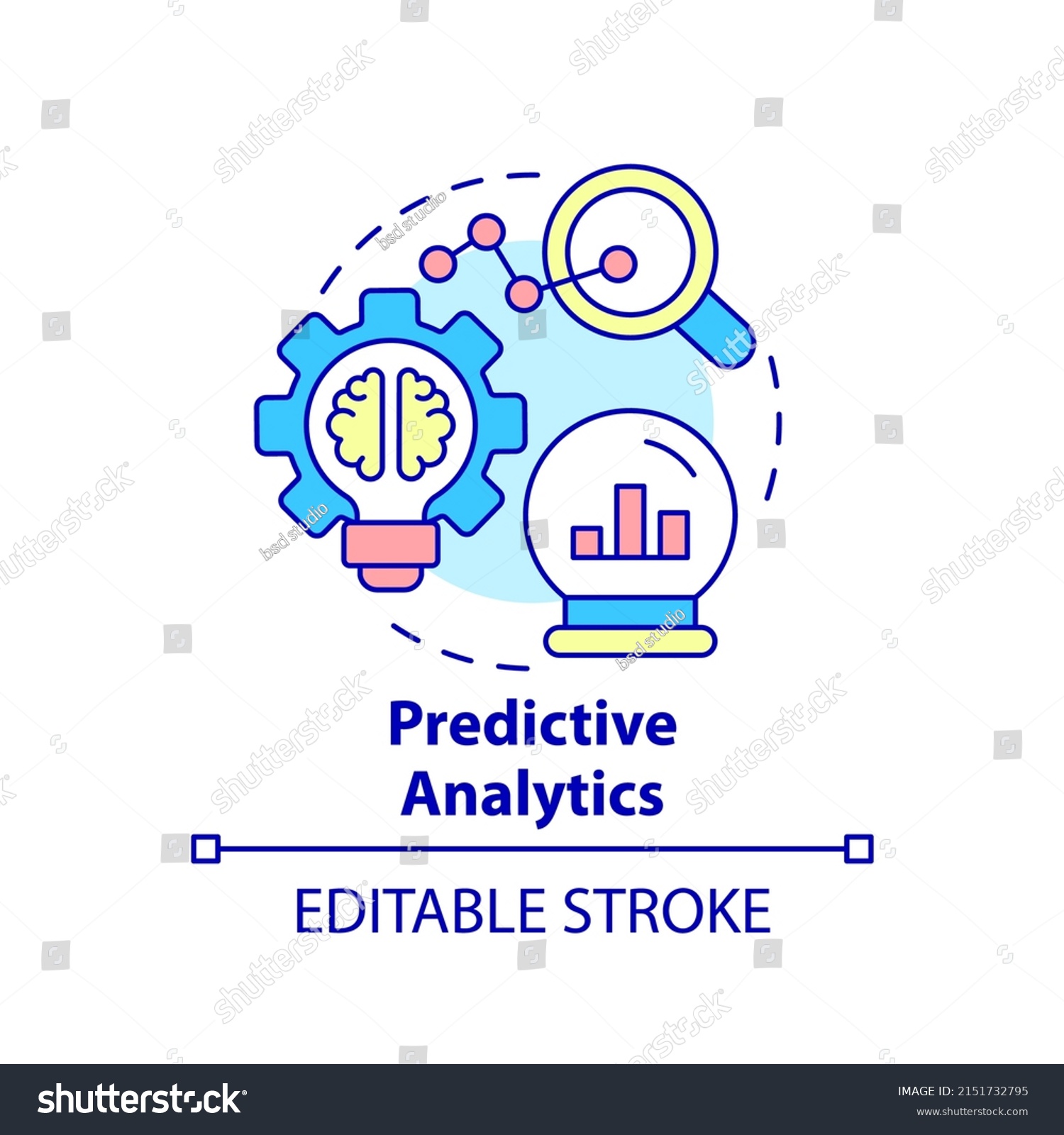 Predictive Analytics Concept Icon Automated Data Stock Vector (Royalty ... Predictive Analytics Concept Icon Automated Data Stock Vector (Royalty ...