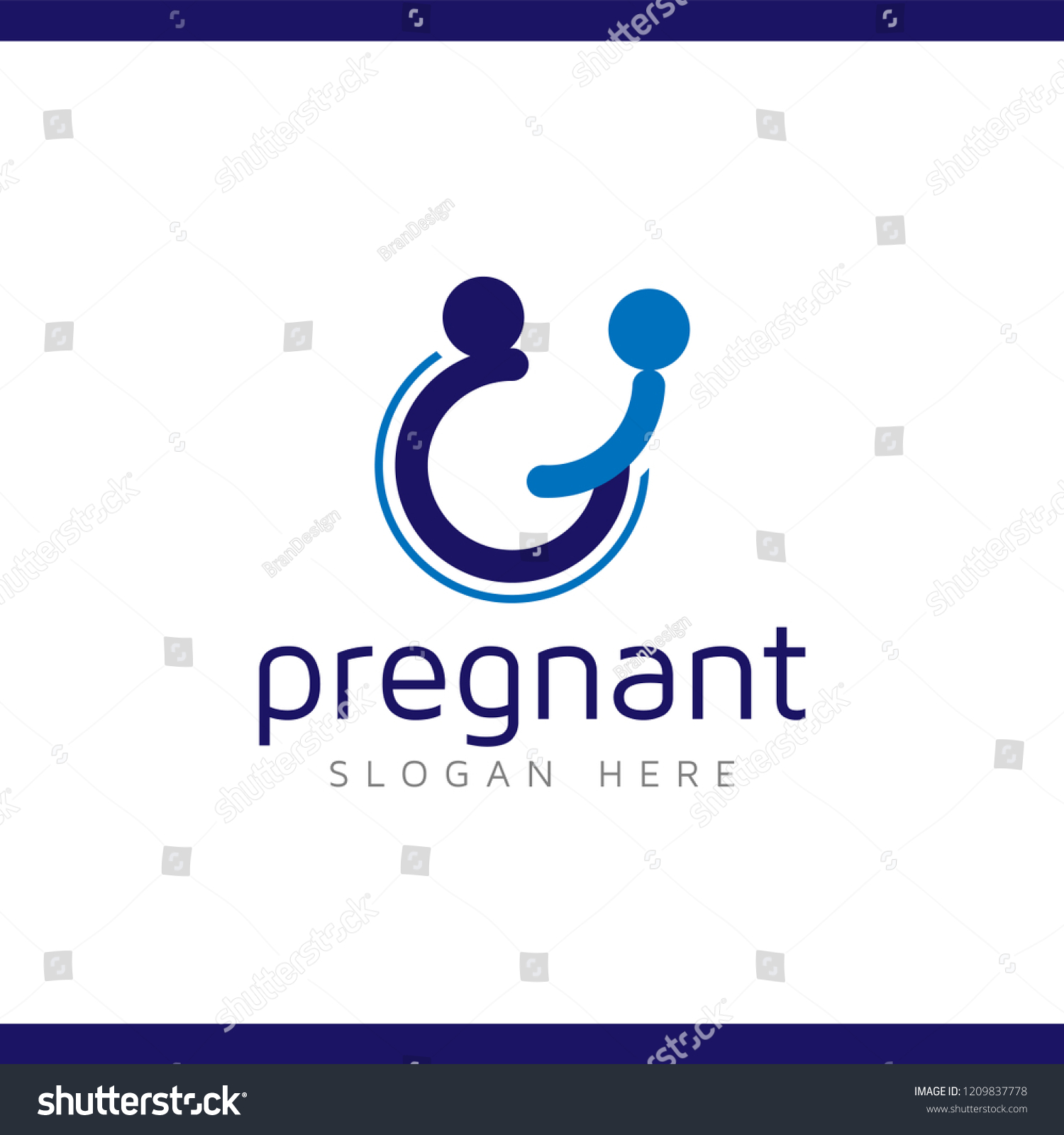 Pregnant Logo Logo Design Element Logo Stock Vector (Royalty Free ...