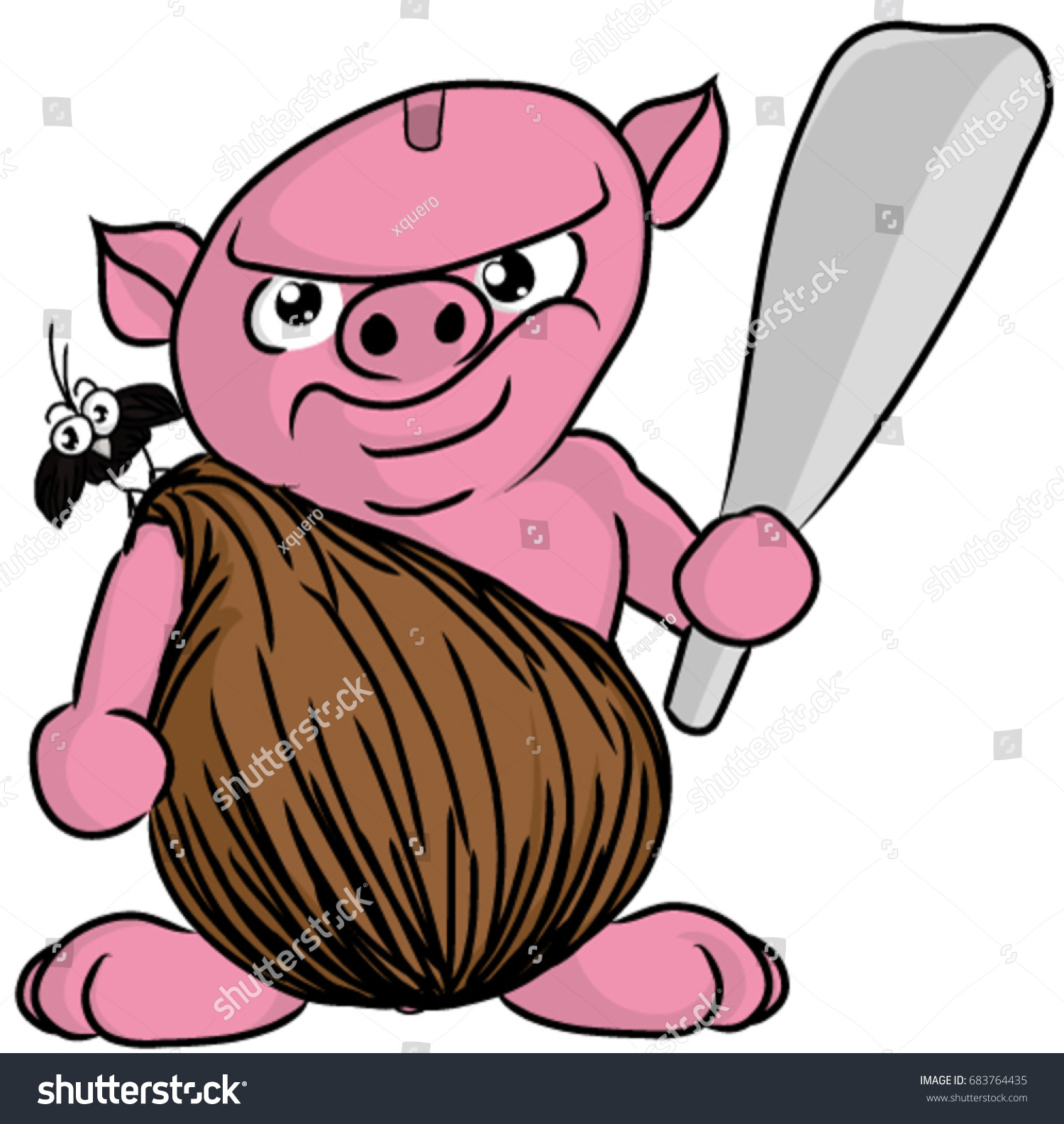 Prehistoric Pig Stock Vector (Royalty Free) 683764435 | Shutterstock