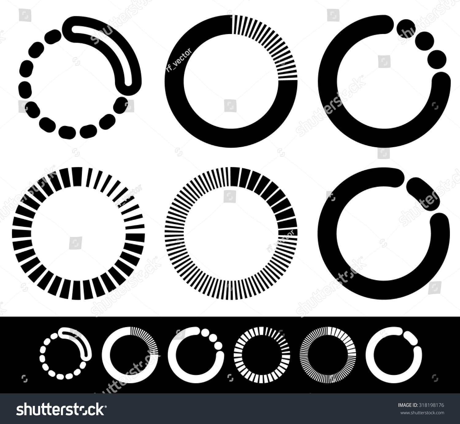 Preloader Buffer Shapes Circular Elements Symbols Stock Vector (Royalty ... Preloader Buffer Shapes Circular Elements Symbols Stock Vector (Royalty ...