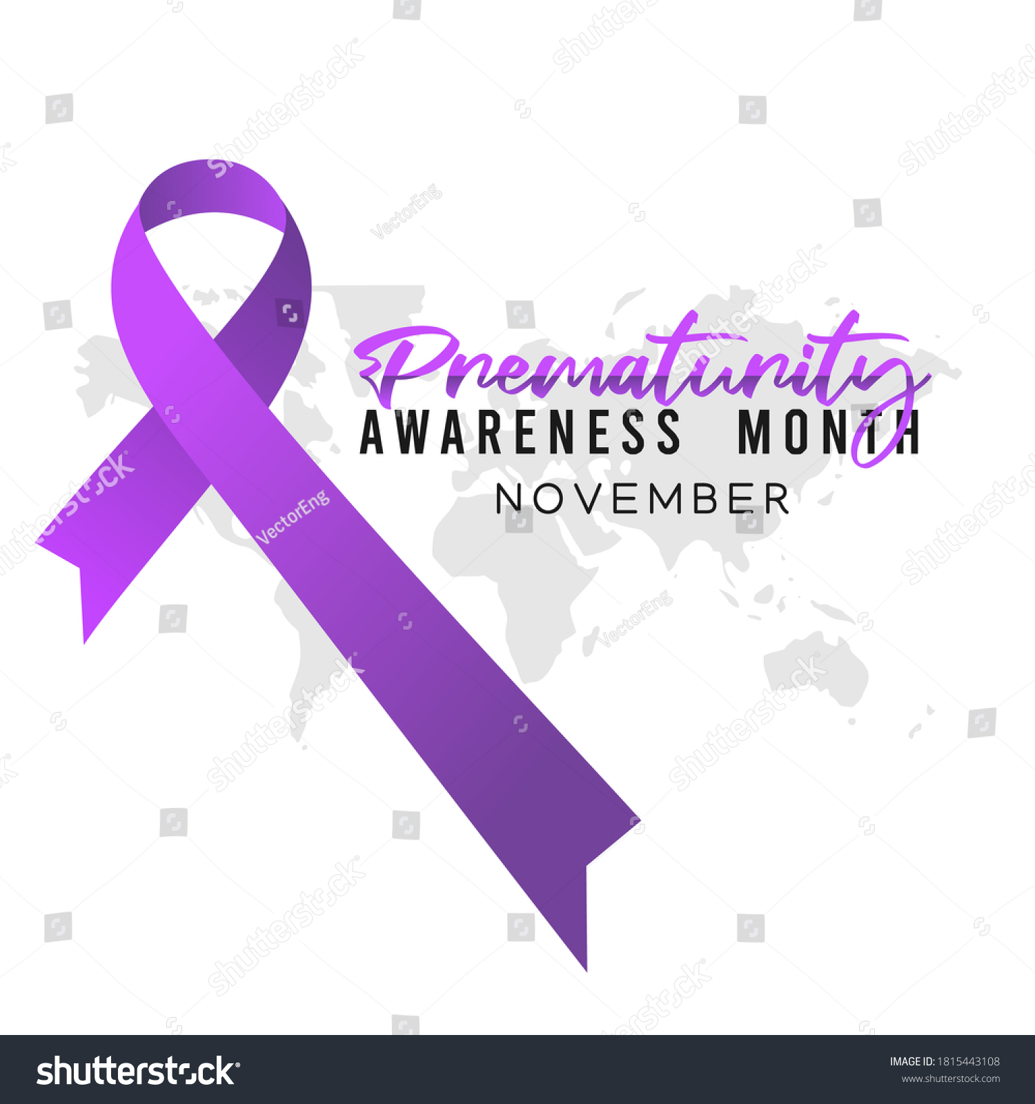 Prematurity Awareness Month Vector Illustration Stock Vector (Royalty ...