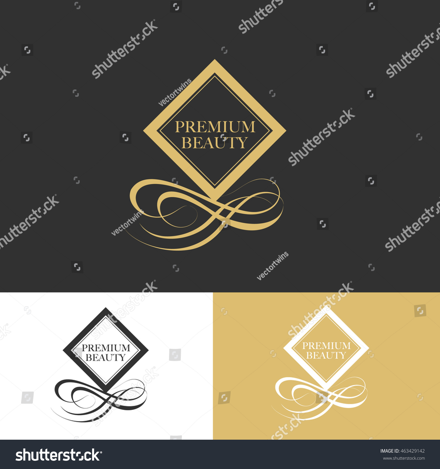 Premium Beauty Logo Template Stock Vector (Royalty Free) 463429142 ...