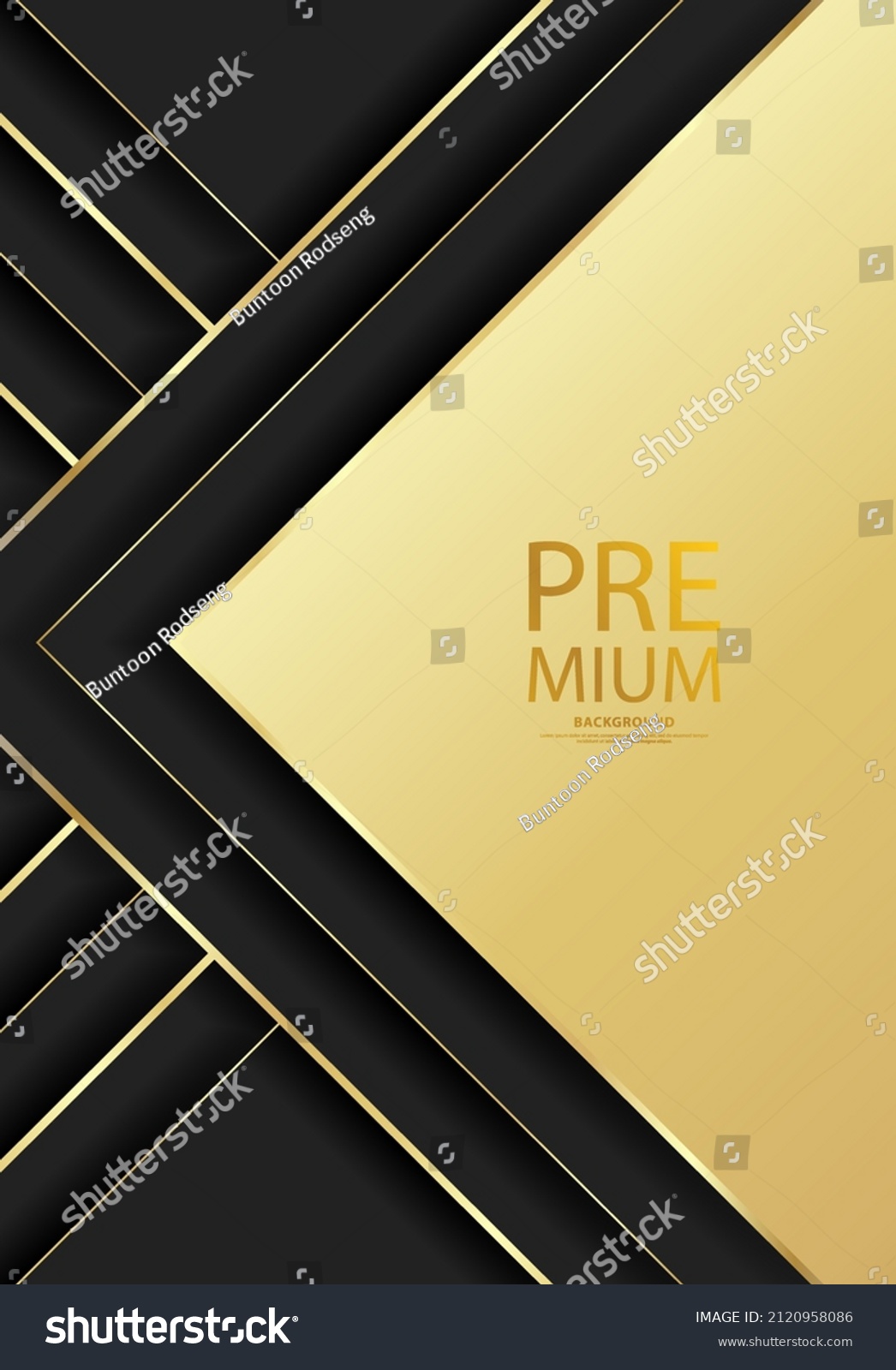 Premium Gold Background Luxury Pattern Vector Stock Vector (Royalty ...