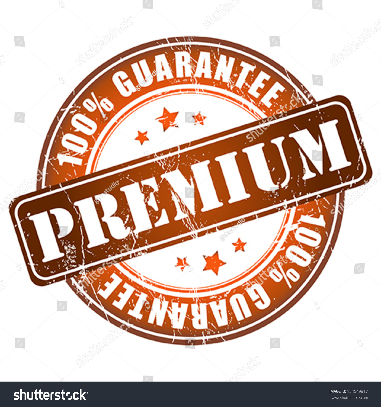 Premium Guarantee Stamp Vector Illustration Stock Vector (Royalty Free) 154549817 | Shutterstock