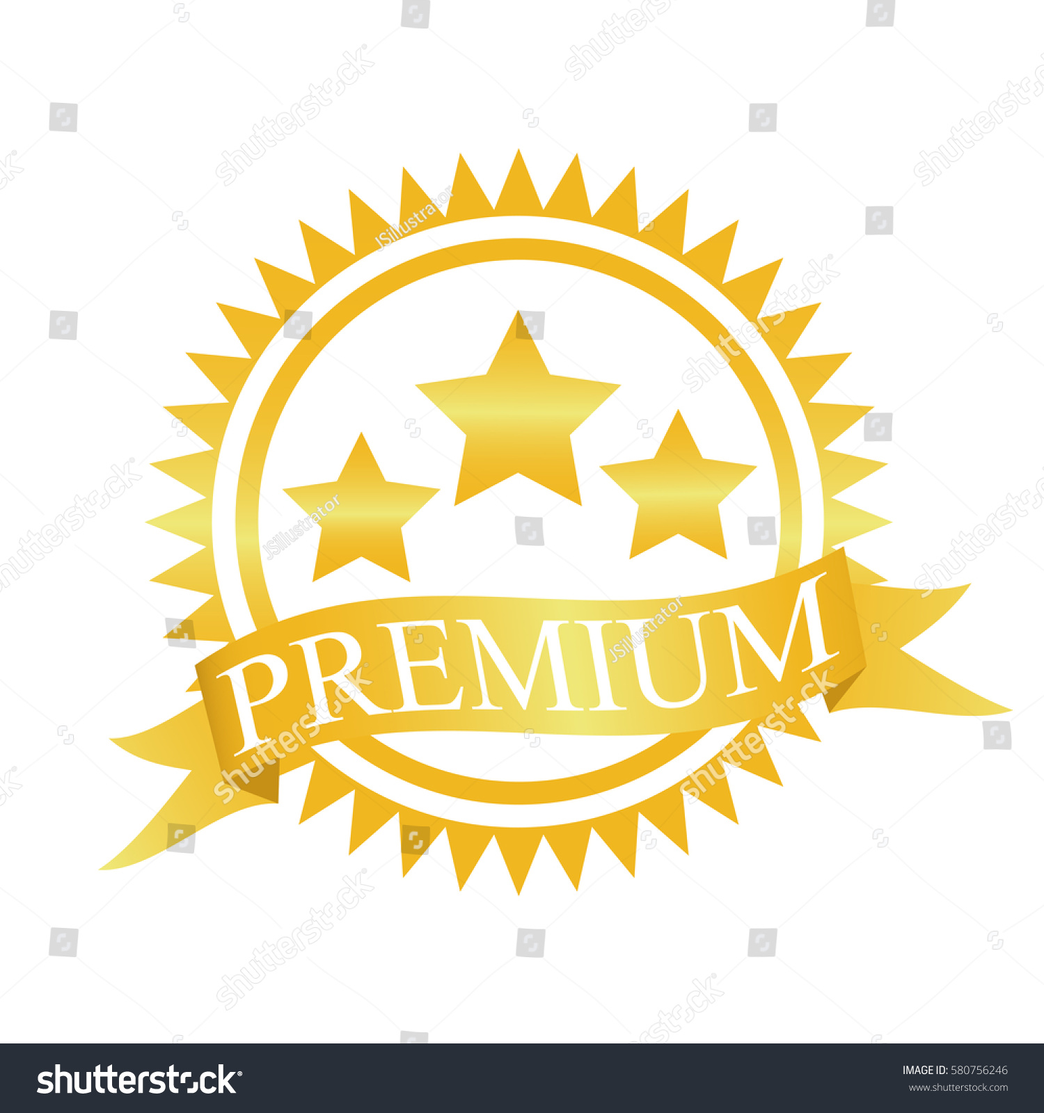 Premium Icon On White Background Stock Vector (Royalty Free) 580756246