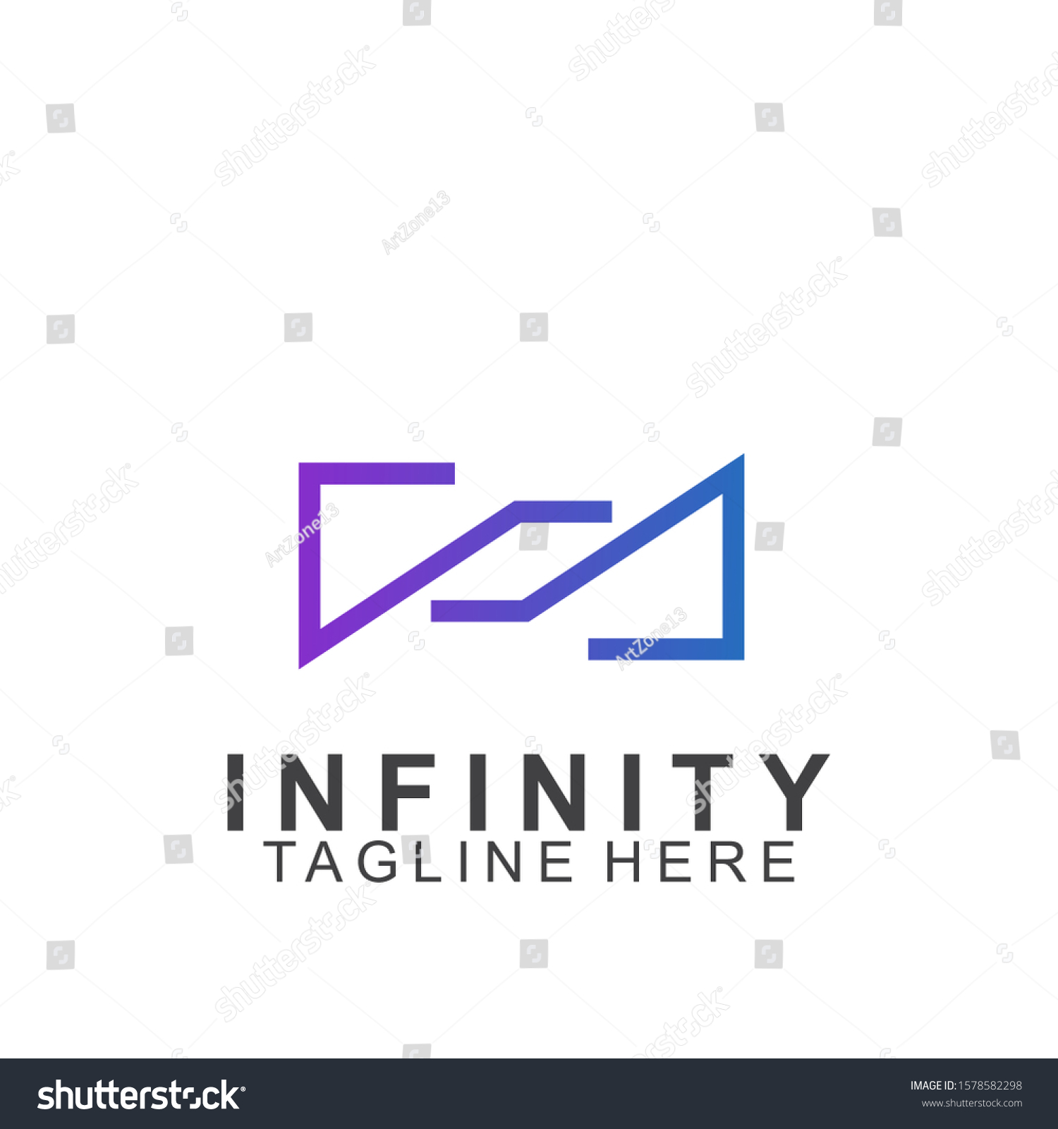 Premium Infinity Logo Design Icon Infinity Stock Vector (Royalty Free ...