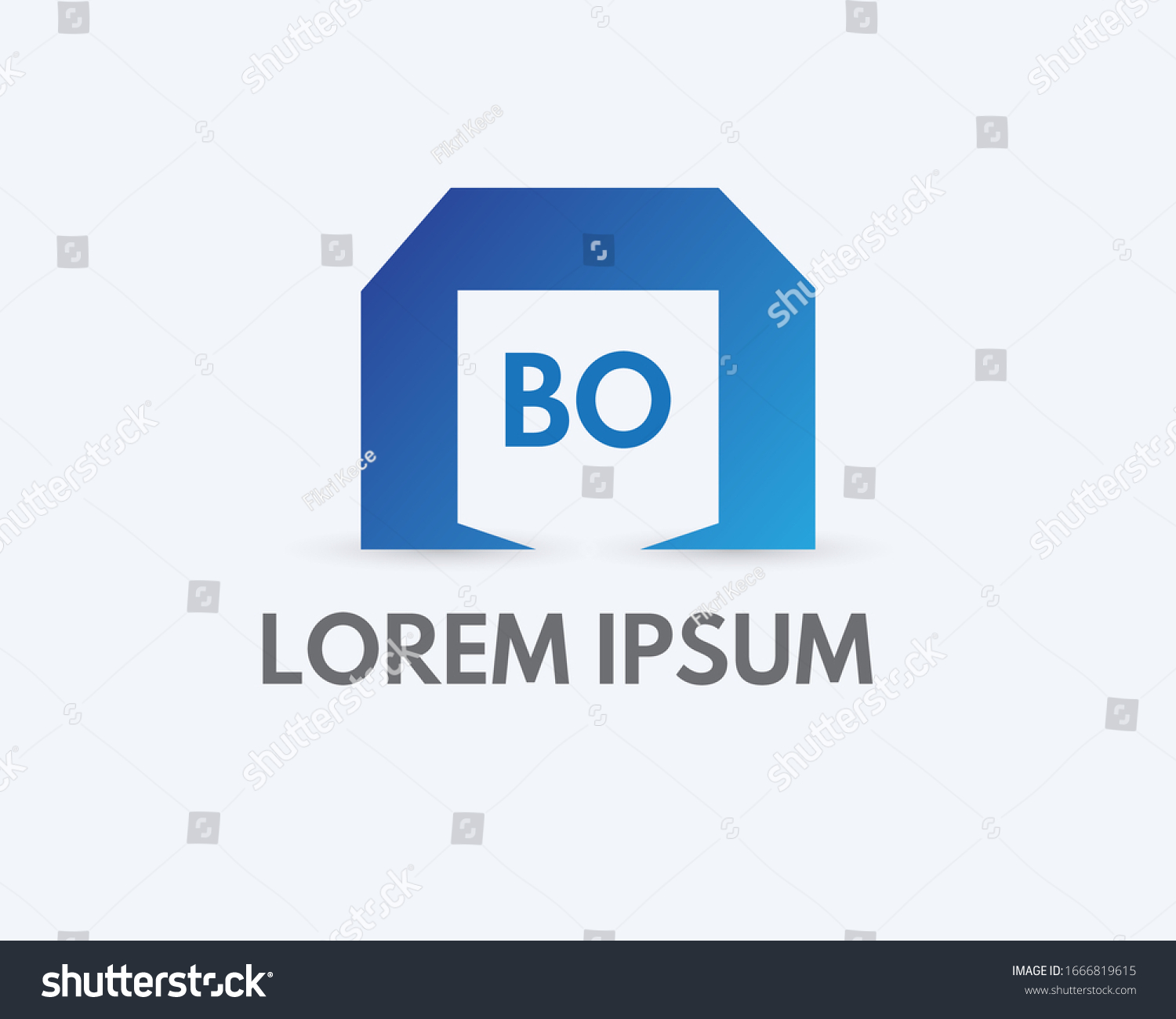 Premium Initial Letter Bo Logo Design Stock Vector (Royalty Free ...