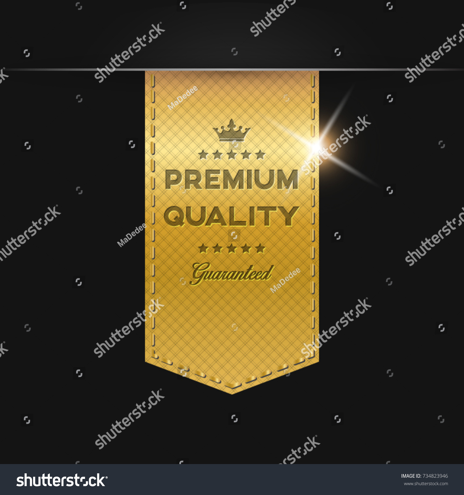 Premium Quality Ribbon Stock Vector (Royalty Free) 734823946 | Shutterstock