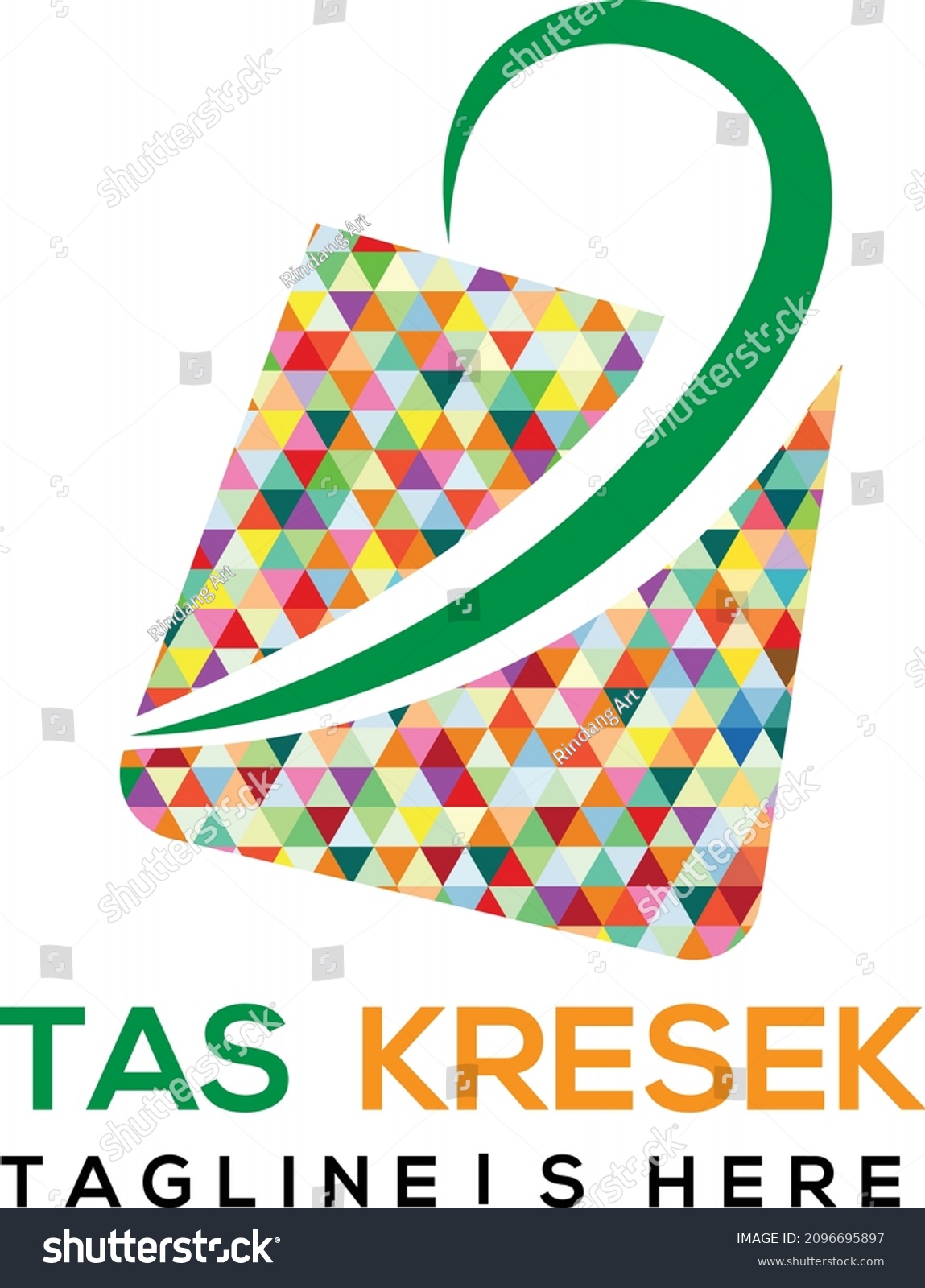Premium Tas Kresek Logo Template 100 Stock Vector (Royalty Free) 2096695897