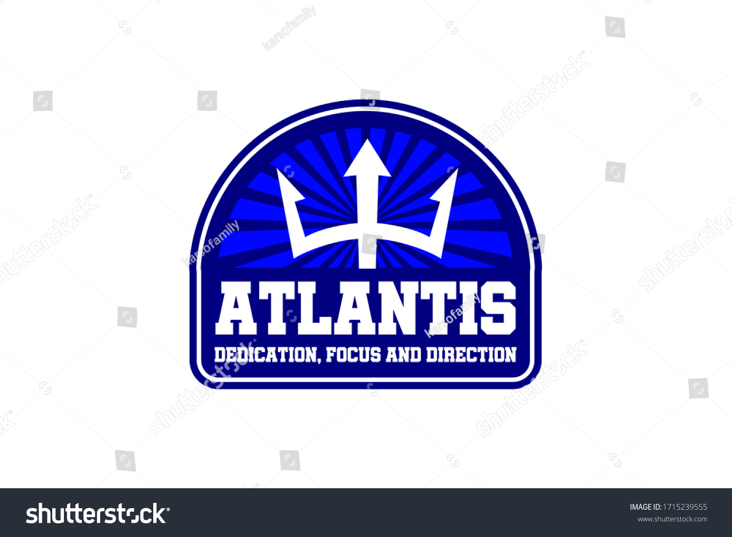 Premium Trident Atlantis Logo Icon Vector Stock Vector (Royalty Free ...