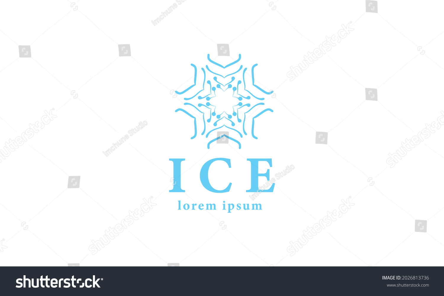Premium Vector Ice Logo Design Stock Vector (Royalty Free) 2026813736