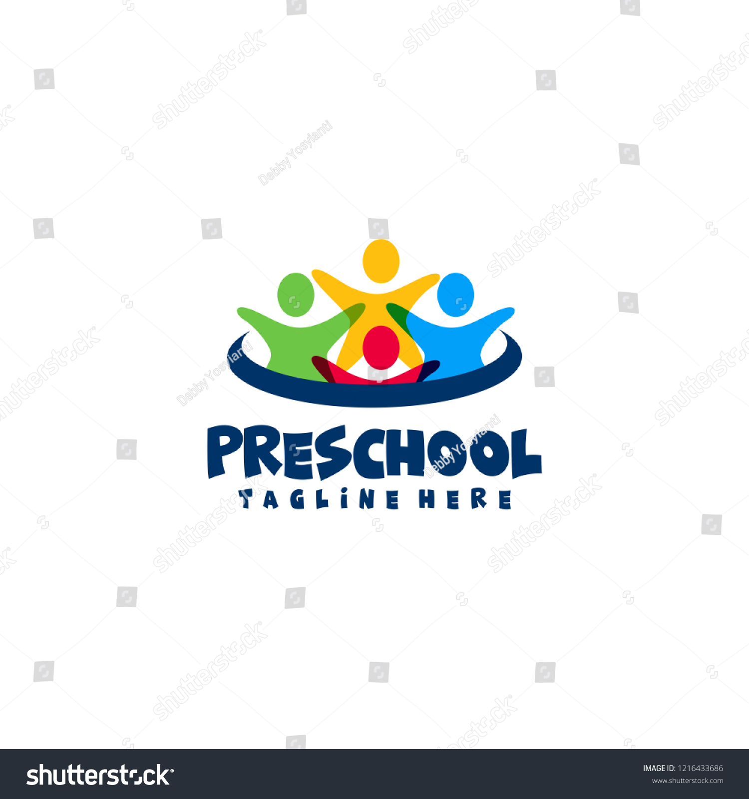 Preschool Logo Design Stock Vector (Royalty Free) 1216433686 | Shutterstock