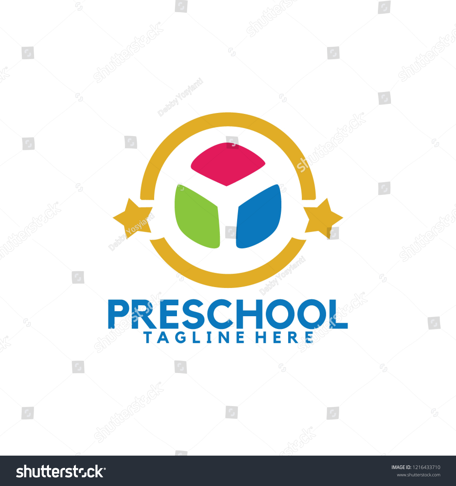 Preschool Logo Design Stock Vector (Royalty Free) 1216433710 | Shutterstock
