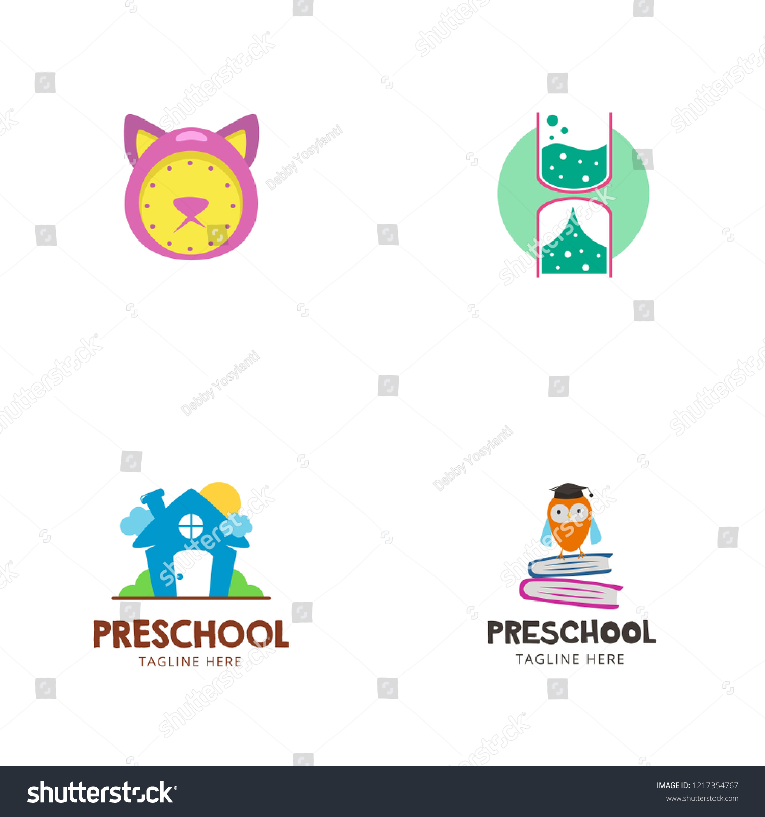 Preschool Logo Design Stock Vector (Royalty Free) 1217354767 | Shutterstock