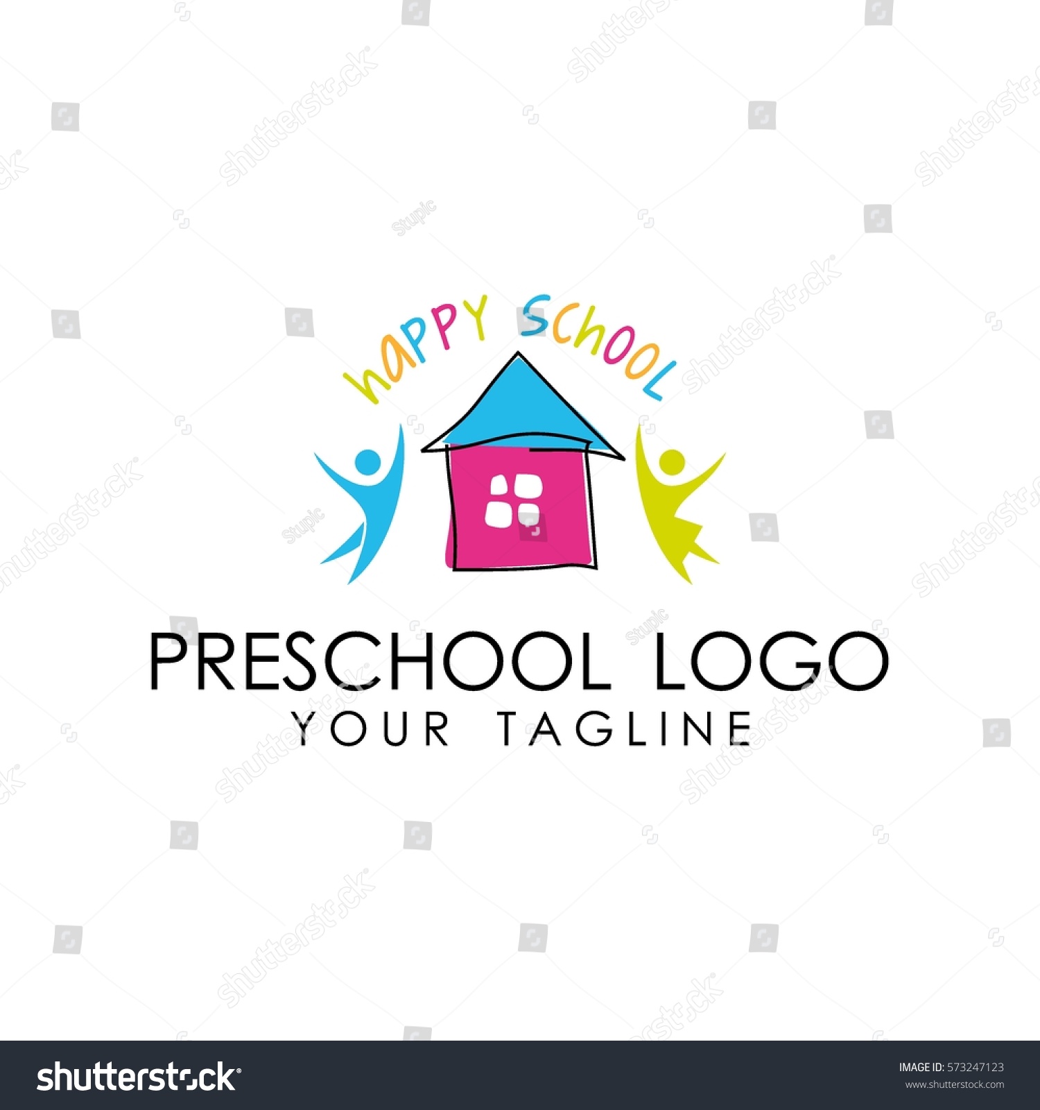 Preschool Logo Vector Stock Vector (Royalty Free) 573247123 | Shutterstock