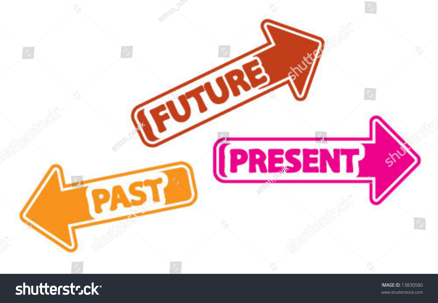 Present Past Future Fineart Stock Vector (Royalty Free) 13830580 ...
