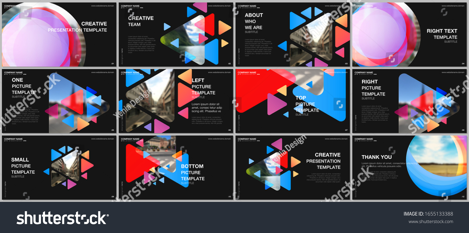 Presentation Design Vector Templates Multipurpose Template Stock Vector ...