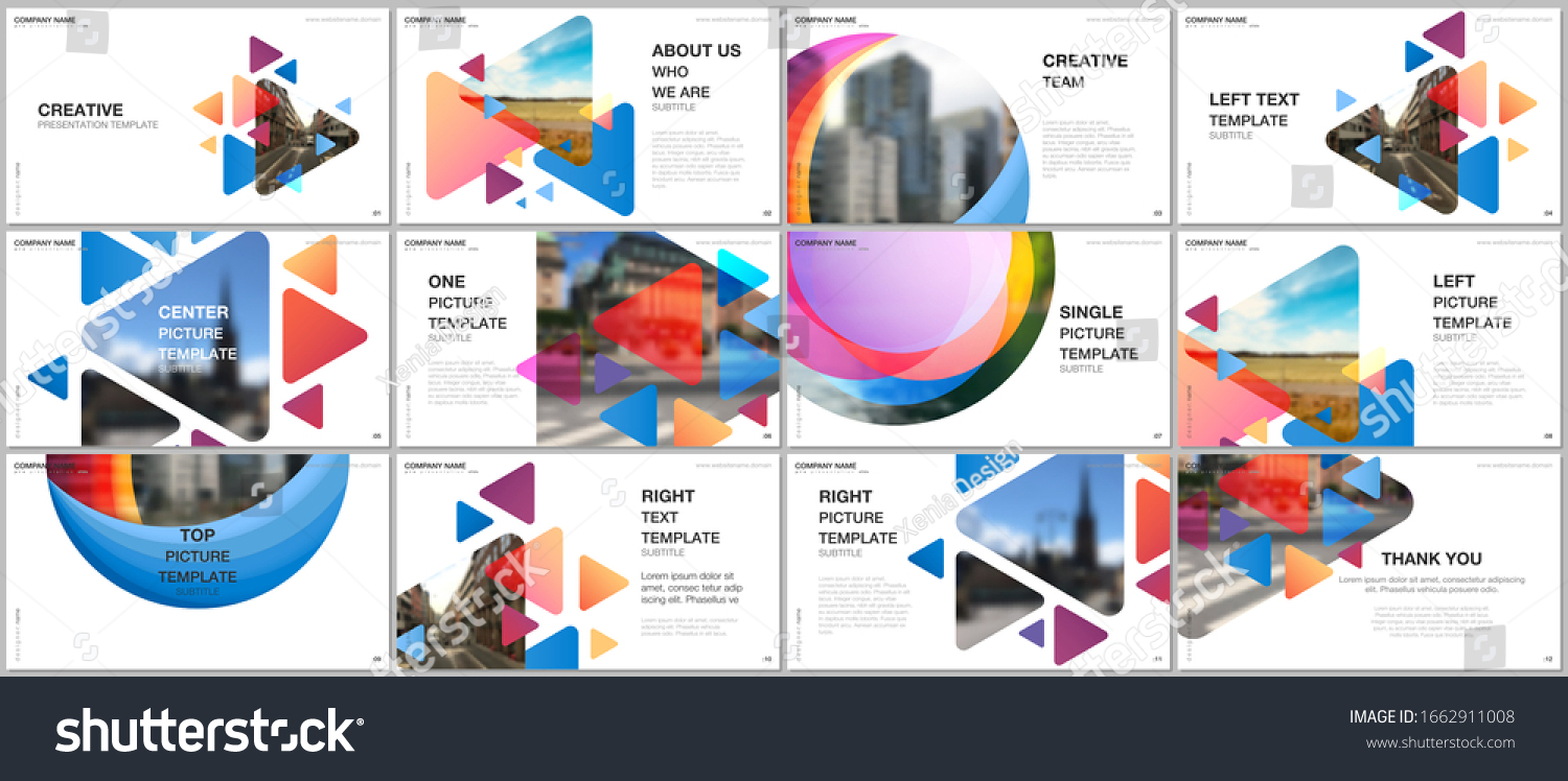 Presentation Design Vector Templates Multipurpose Template Stock Vector ...