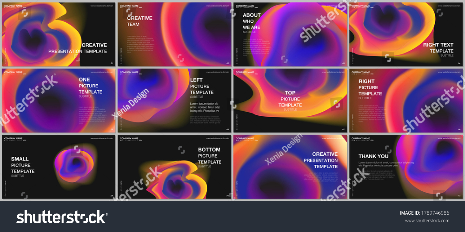 Presentation Design Vector Templates Multipurpose Template Stock Vector ...
