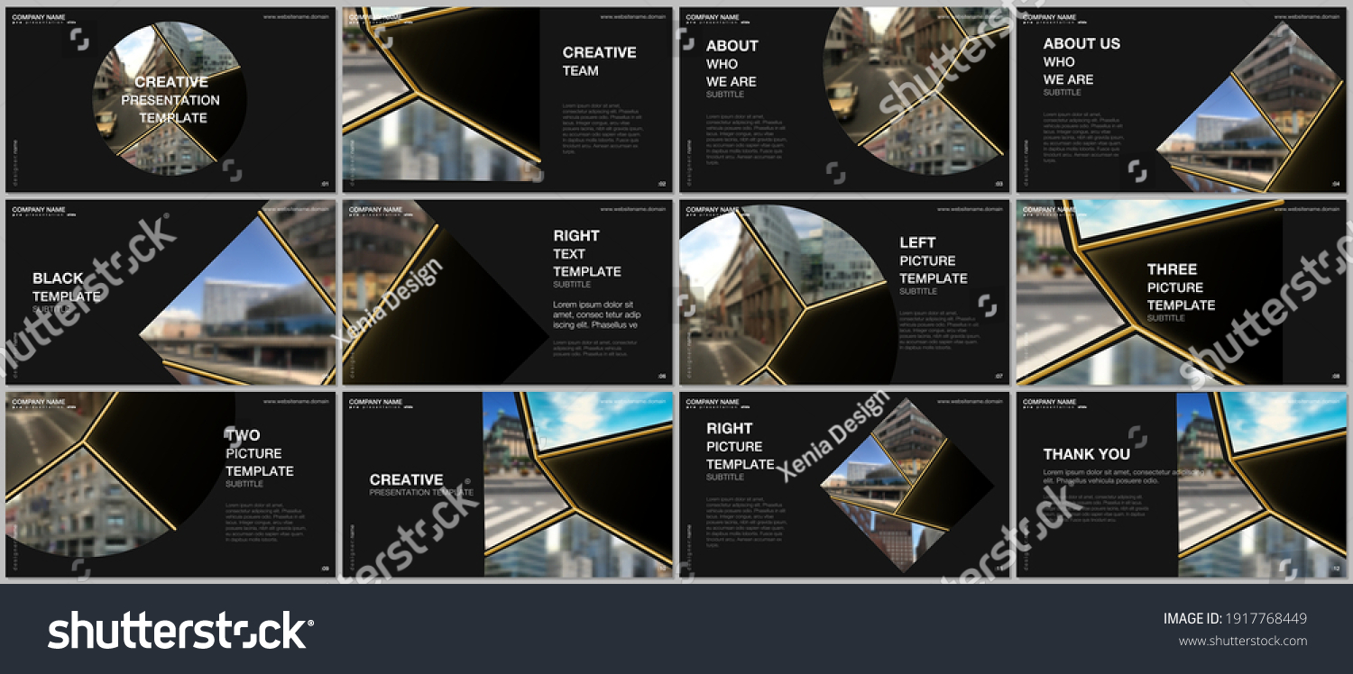 Presentation Design Vector Templates Multipurpose Template Stock Vector ...