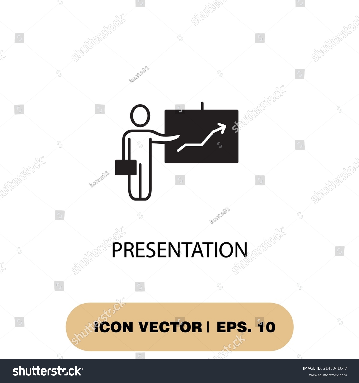 Presentation Icons Symbol Vector Elements Infographic Stock Vector ...