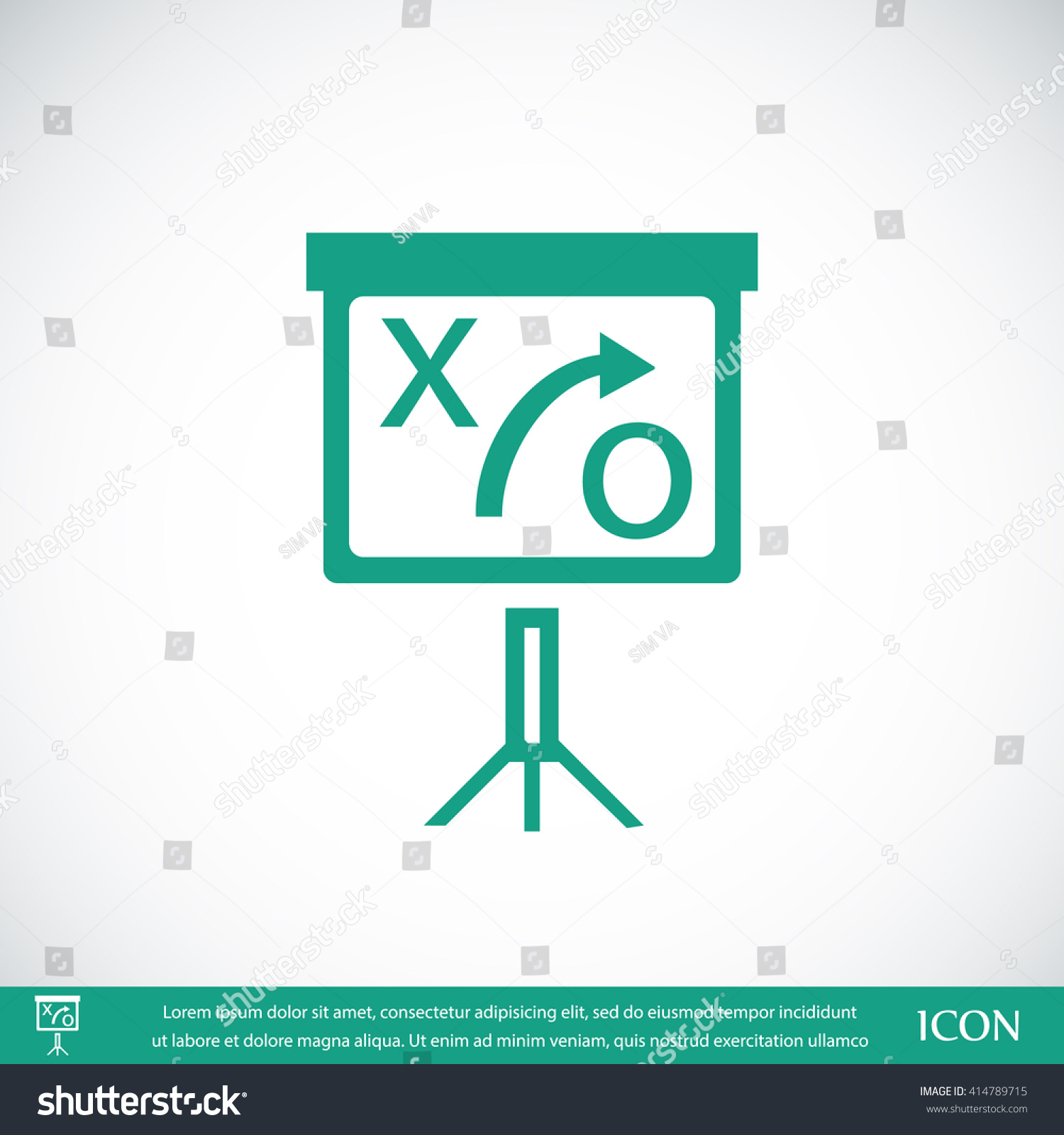 Presentation Sign Icon Stock Vector (Royalty Free) 414789715 | Shutterstock