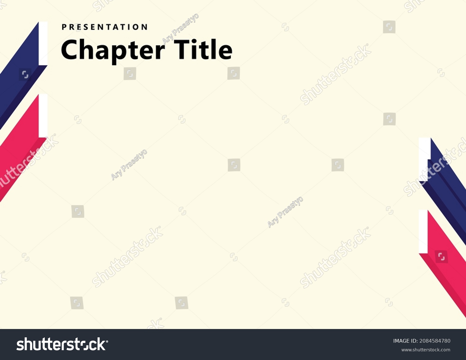 Presentation Slides Template Flat Ornaments Blank Stock Vector (Royalty ...