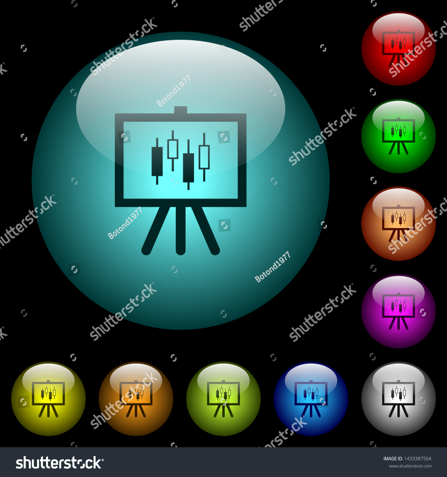 Presentation Table Candlestick Chart Icons Color: vector de stock ... Presentation Table Candlestick Chart Icons Color: vector de stock ...