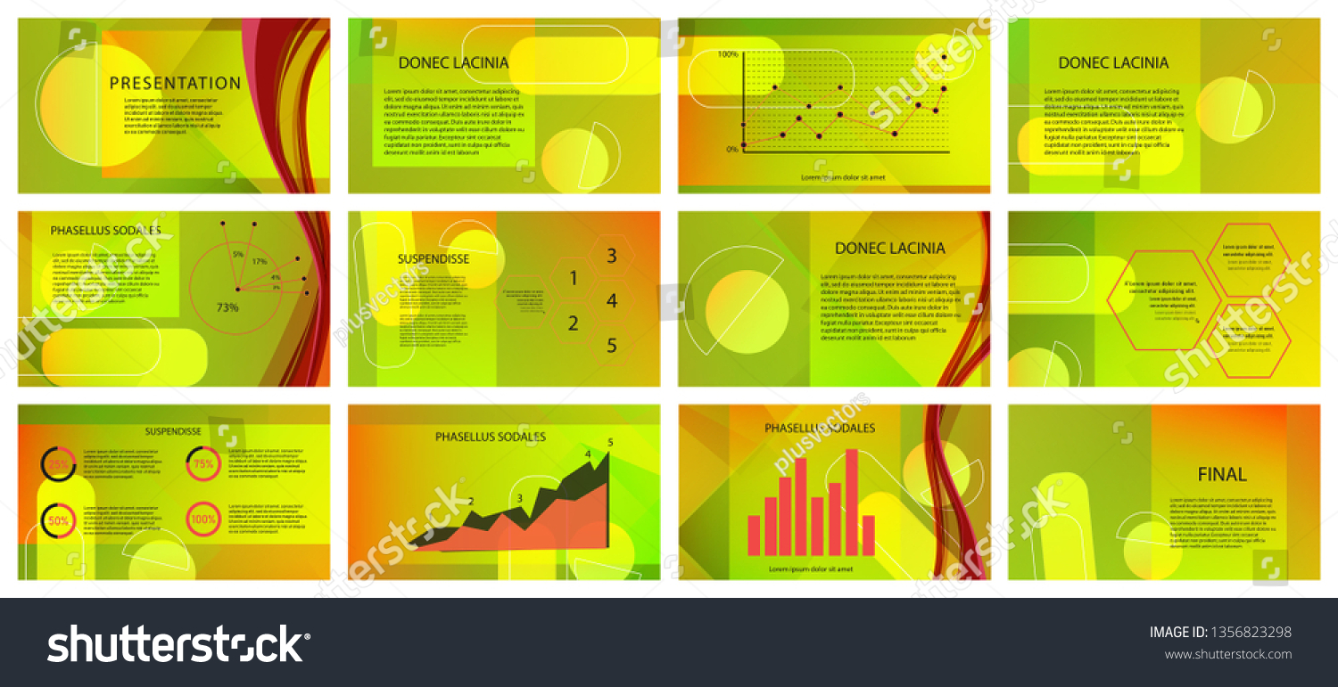 Presentation Template Elements Slide Presentations On Stock Vector ...