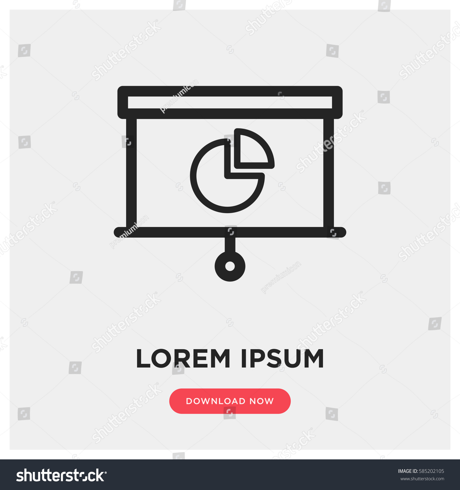 Presentation Vector Icon Infographic Chart Symbol Stock Vector (Royalty ...