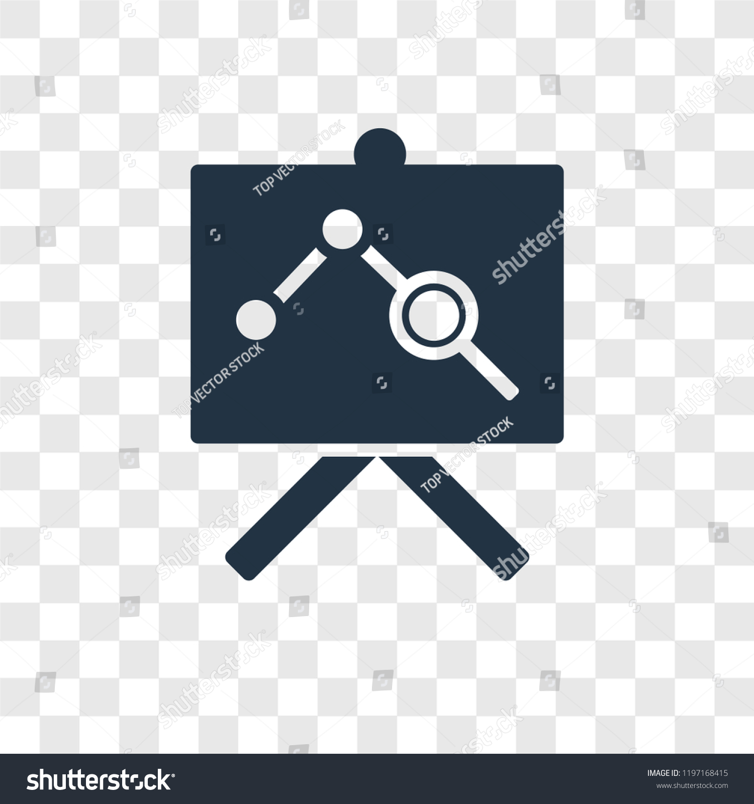Presentation Vector Icon Isolated On Transparent Stock Vector (Royalty ...