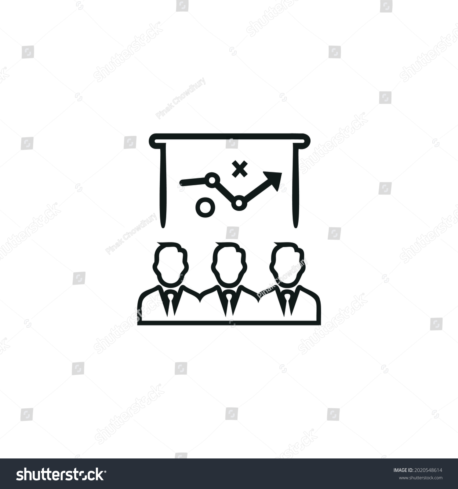 Presenting Tactics Icon Vector Illustration Stock Vector (Royalty Free) 2020548614 | Shutterstock