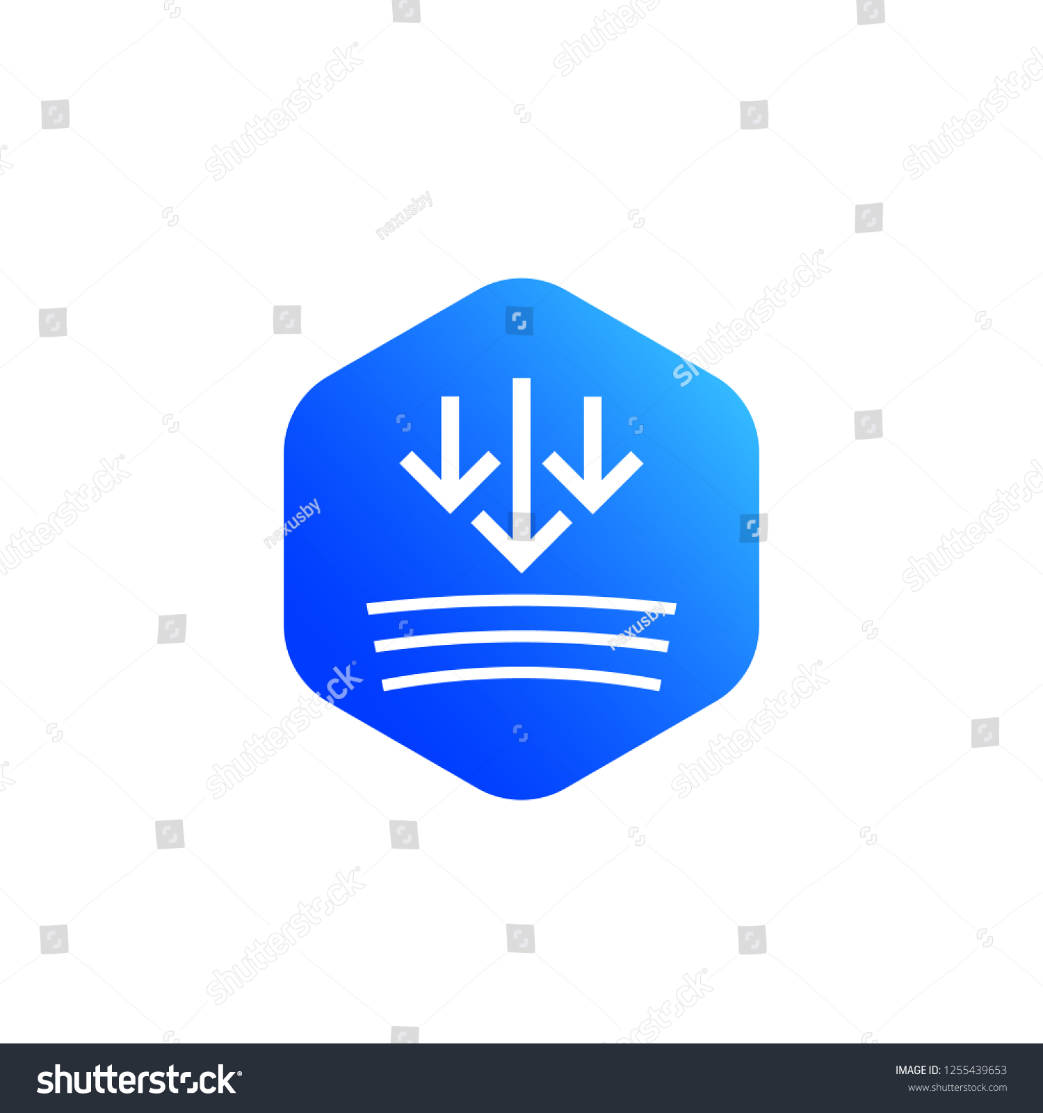Pressure Resistance Icon Stock Vector (Royalty Free) 1255439653