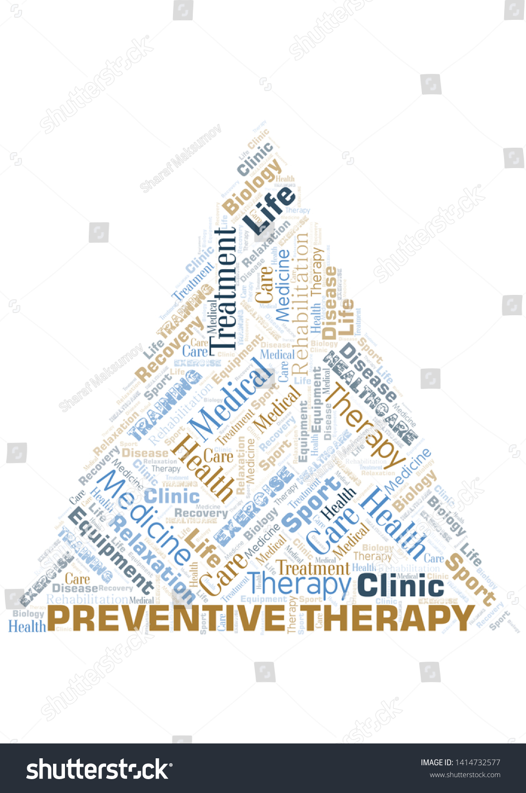 Preventive Therapy Word Cloud Wordcloud Made Stock Vector (Royalty Free ...