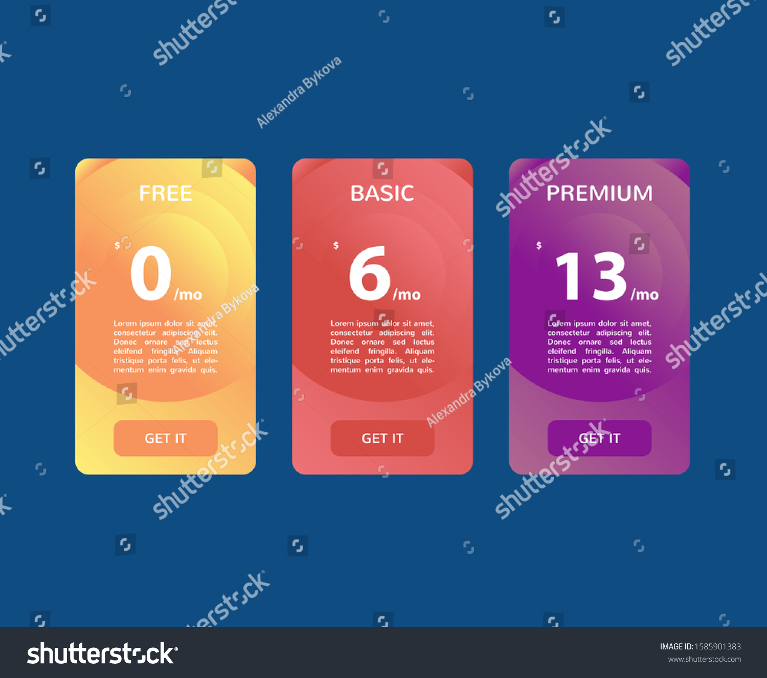 Price Comparison Table Price Table Vector 스톡 벡터(로열티 프리) 1585901383 ...