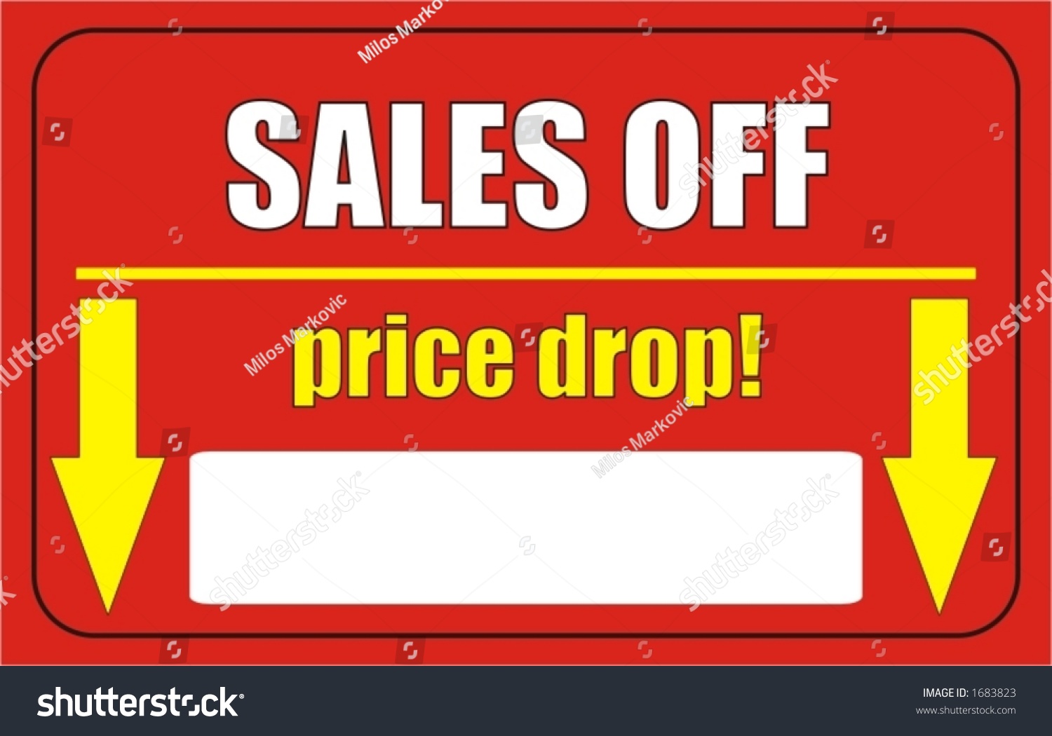 Price Drop Vector Illustration Stock Vector (Royalty Free) 1683823 ...