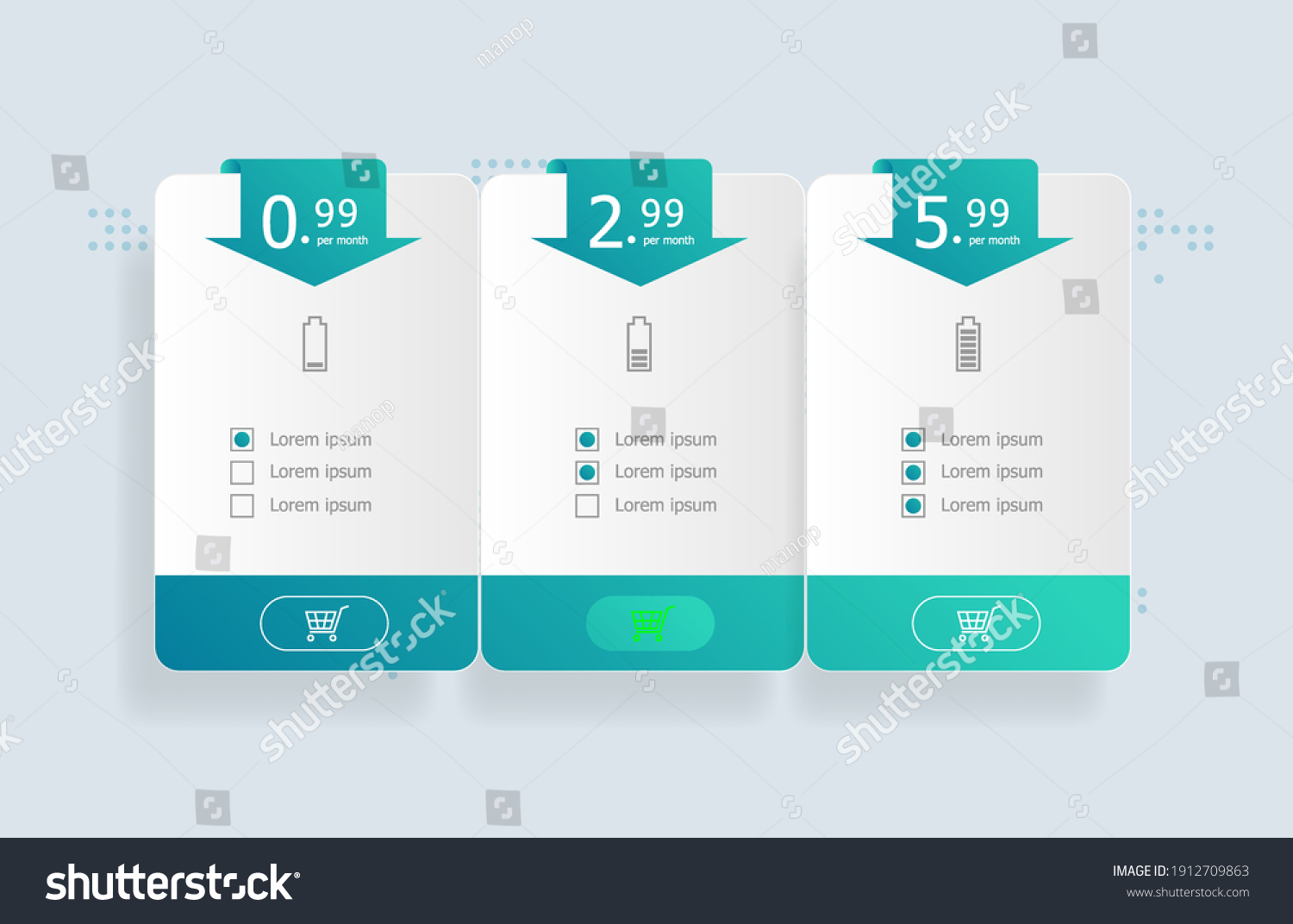 Price Table Template Background Vector Illustration Stock Vector ...