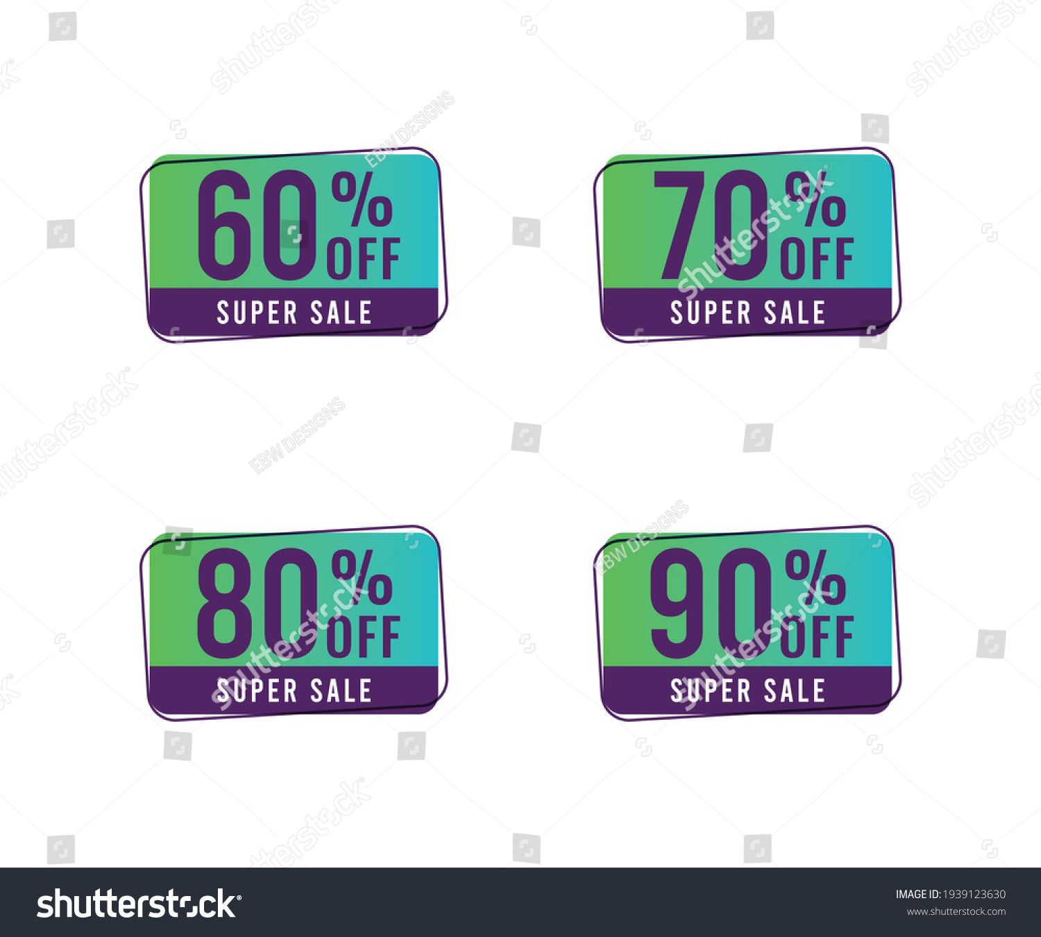 Price Tag Design Set Vector Stock Vector (Royalty Free) 1939123630 ...